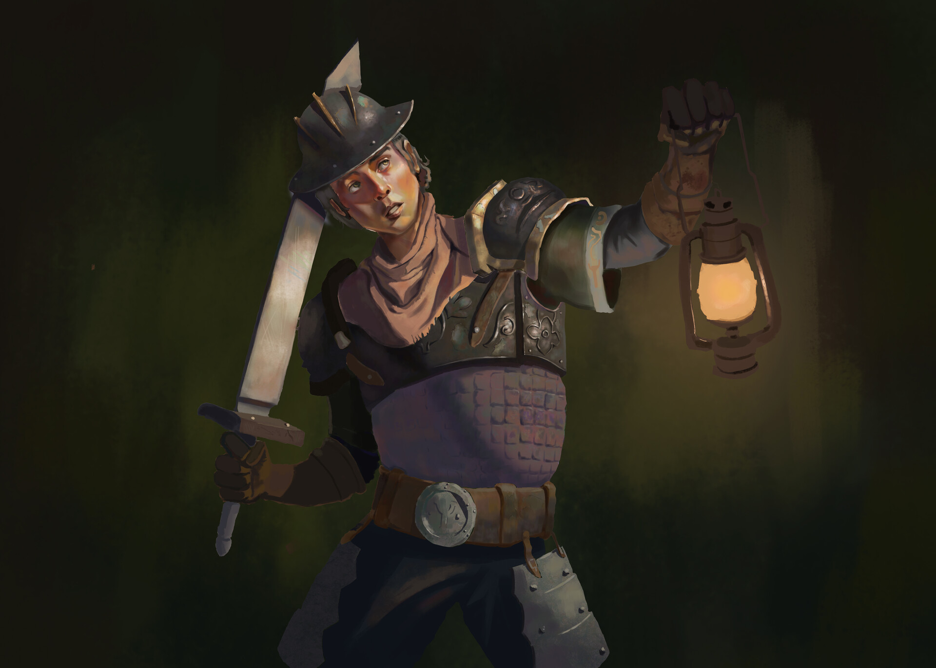 ArtStation - Lantern soldier