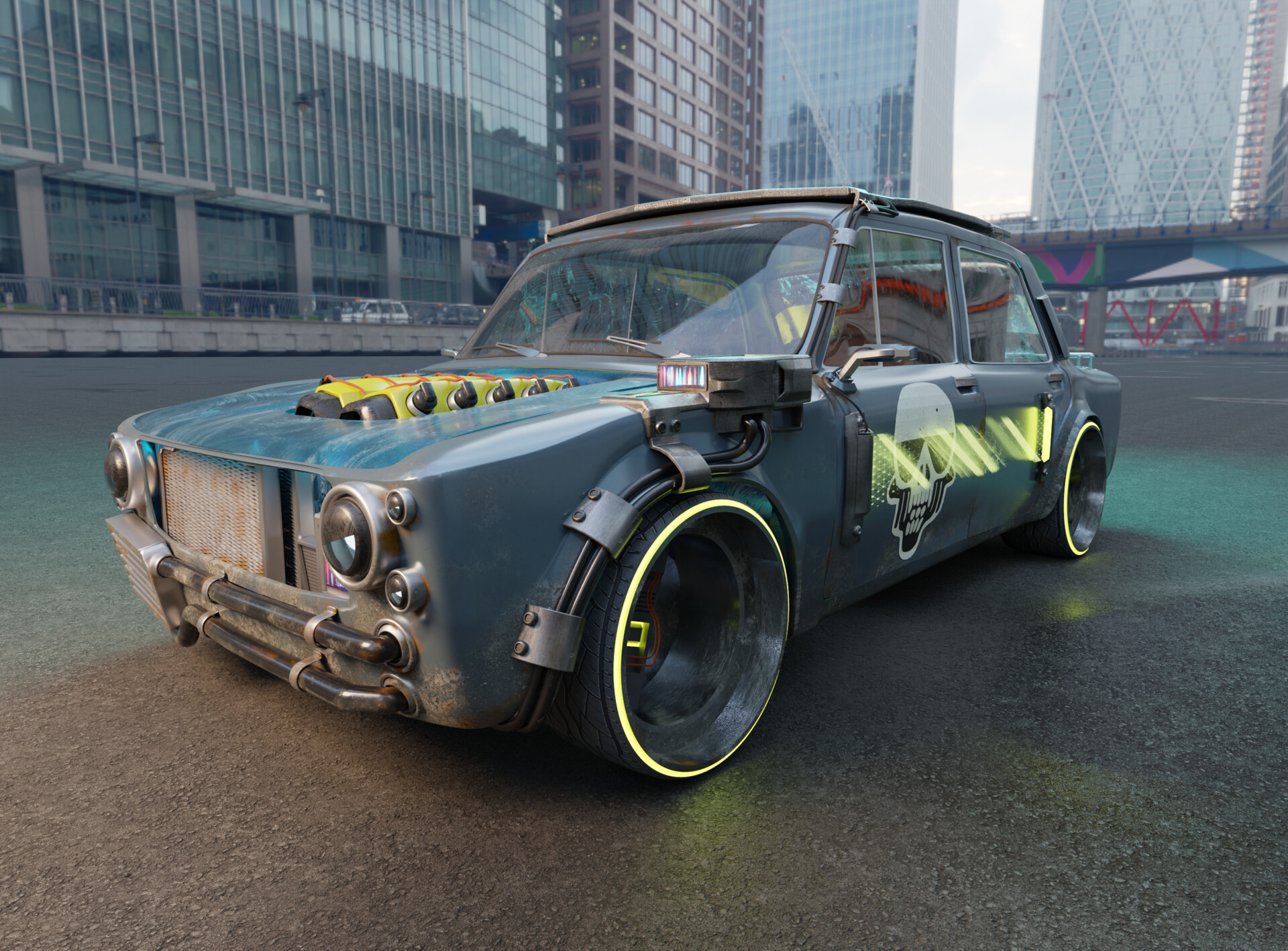 ArtStation - VAZ 2101 Cyberpunk Edition