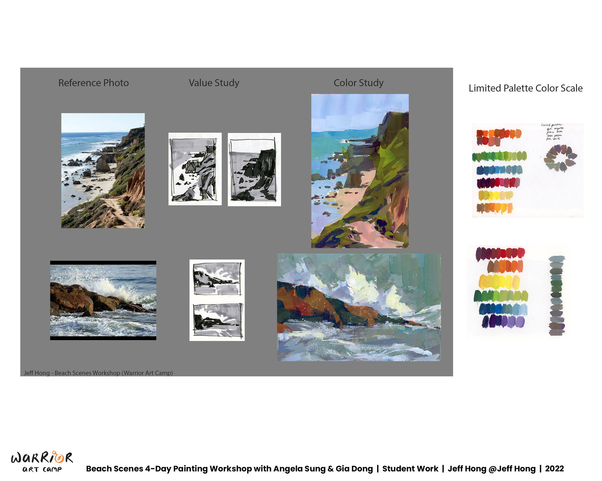 ArtStation - Jeff Hong | Beach Scenes 4-Day Painting Workshop with ...