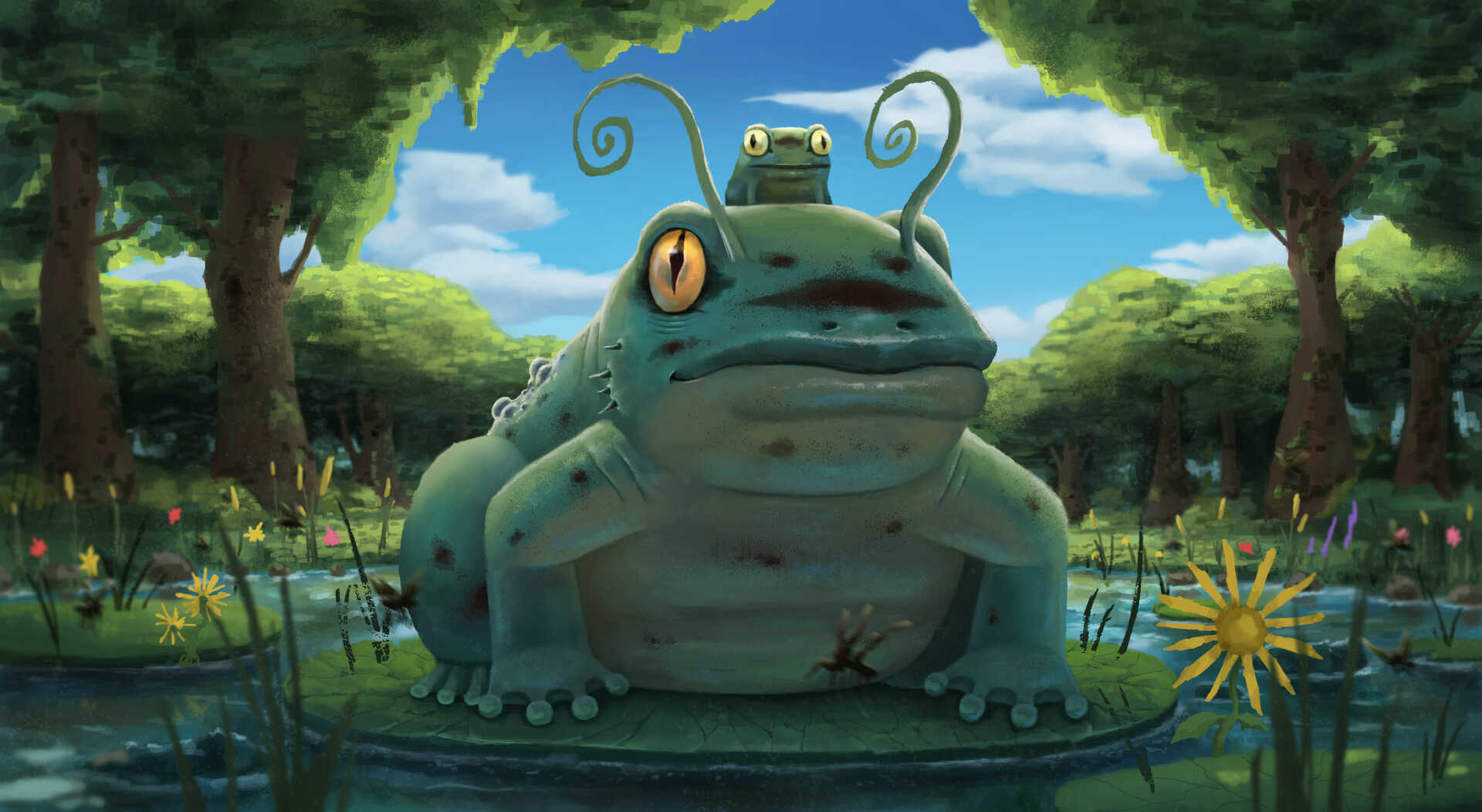 ArtStation - 🐸☘️🐍