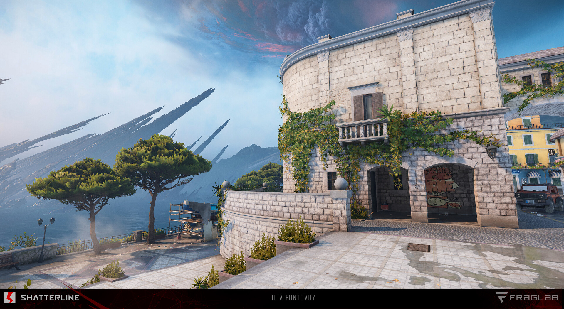 Ilia Funtovoy - Shatterline - Old Town map