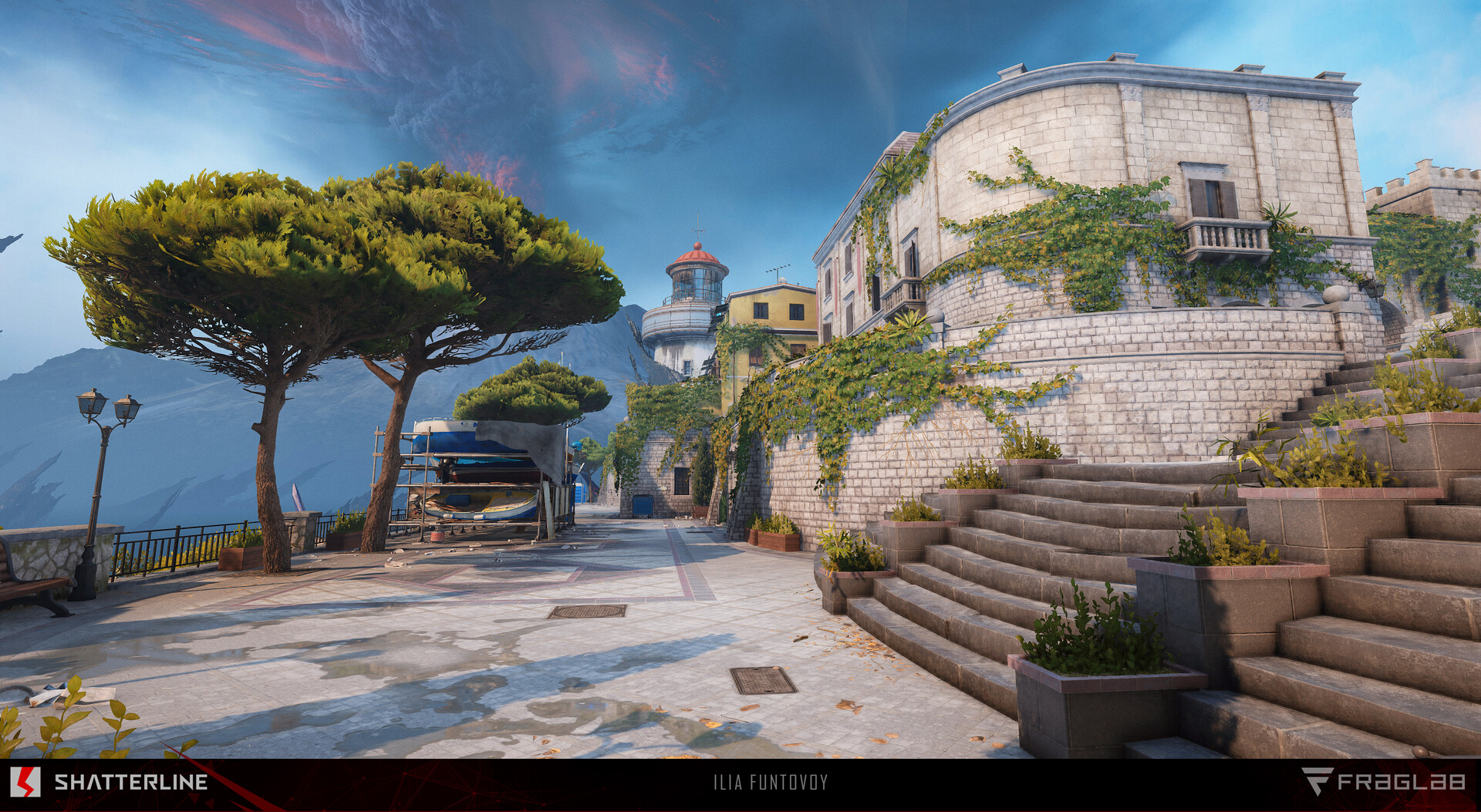 Ilia Funtovoy - Shatterline - Old Town map