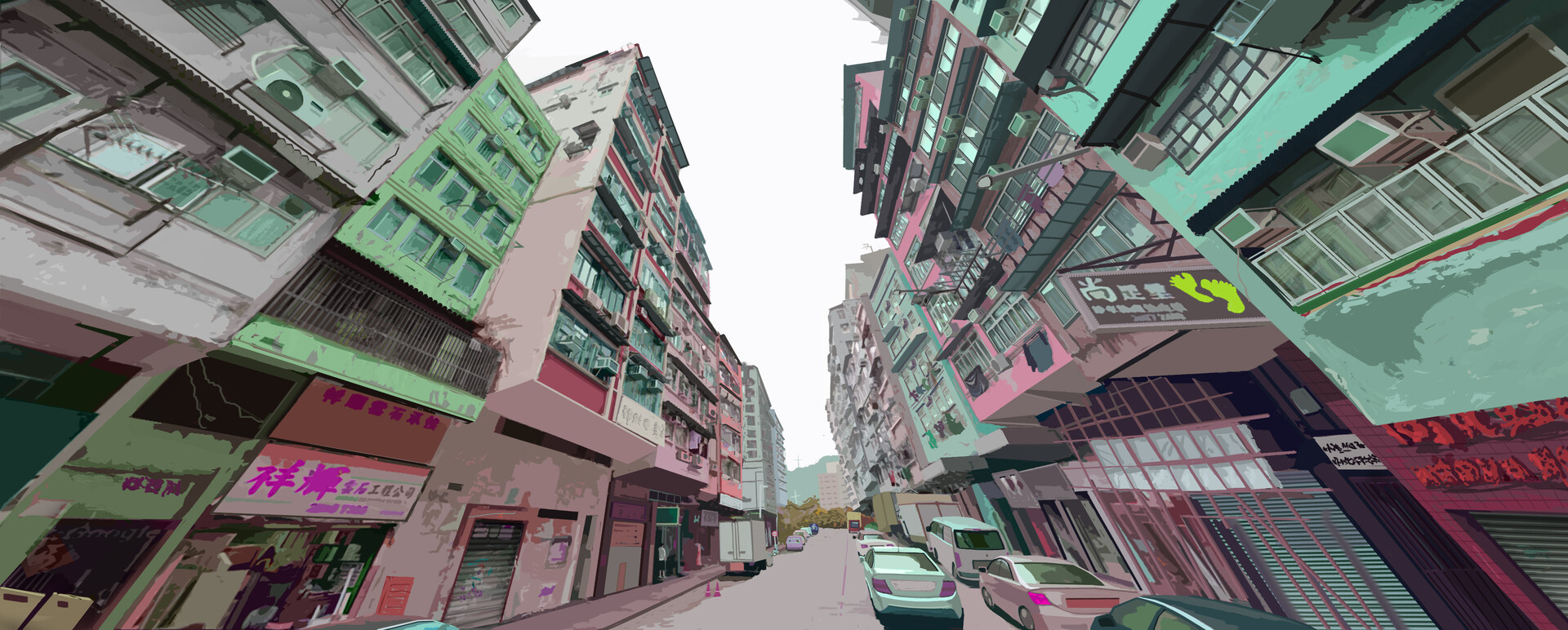 ArtStation - Asian street Graphic