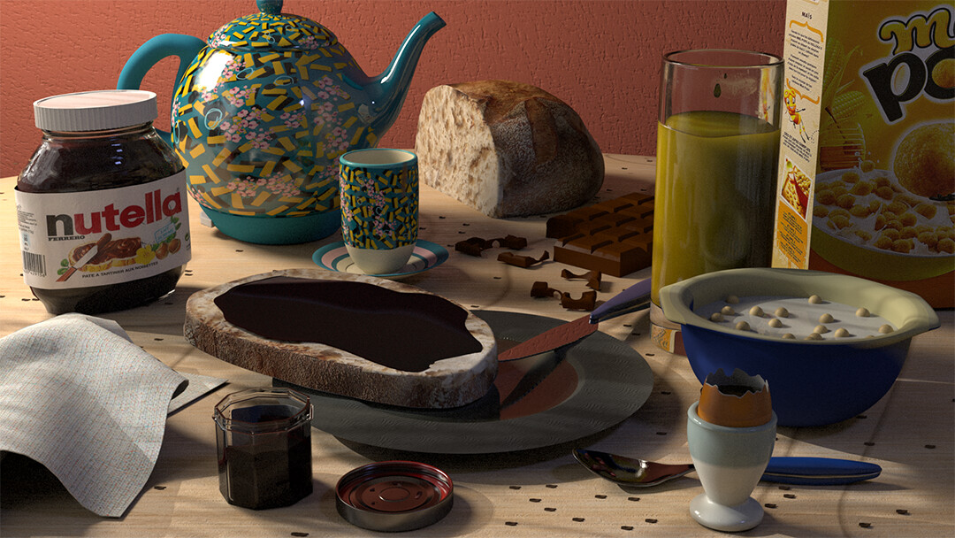 ArtStation - 3D Project : breakfast