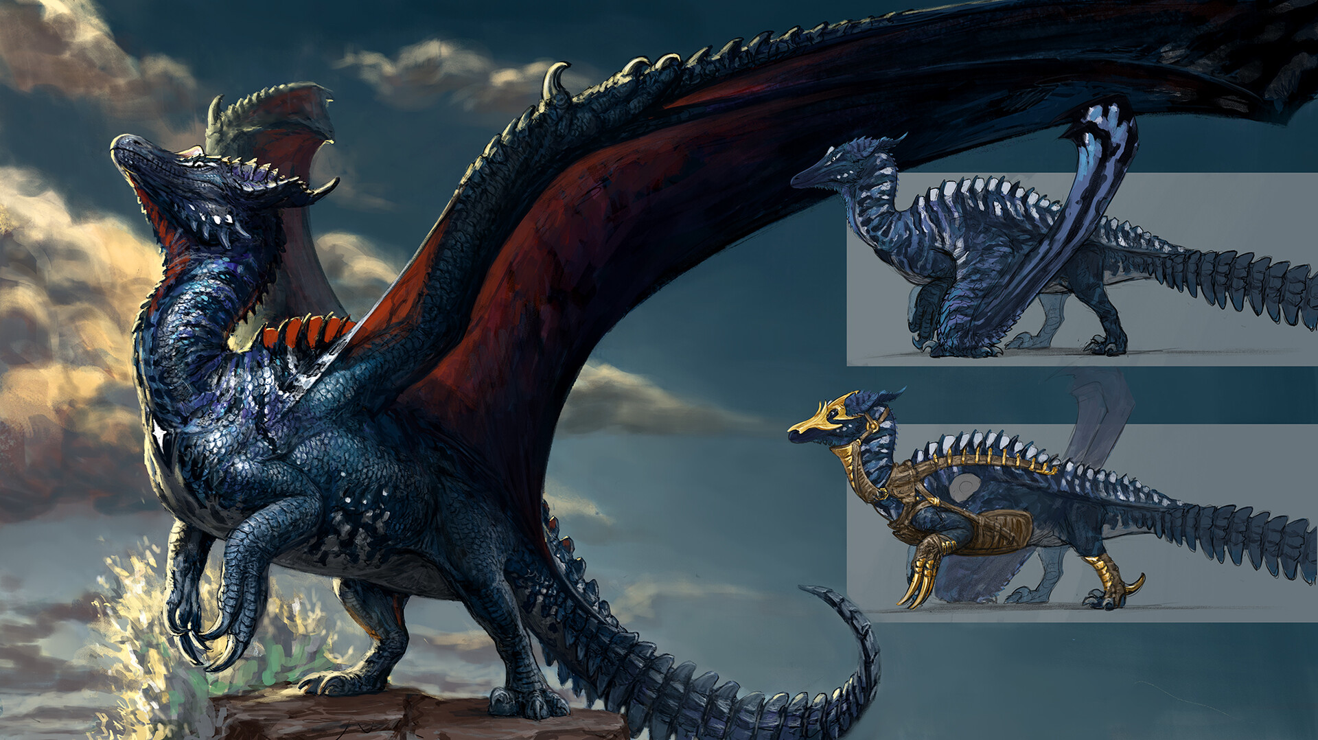 ArtStation - Spinosaur dragon Commission