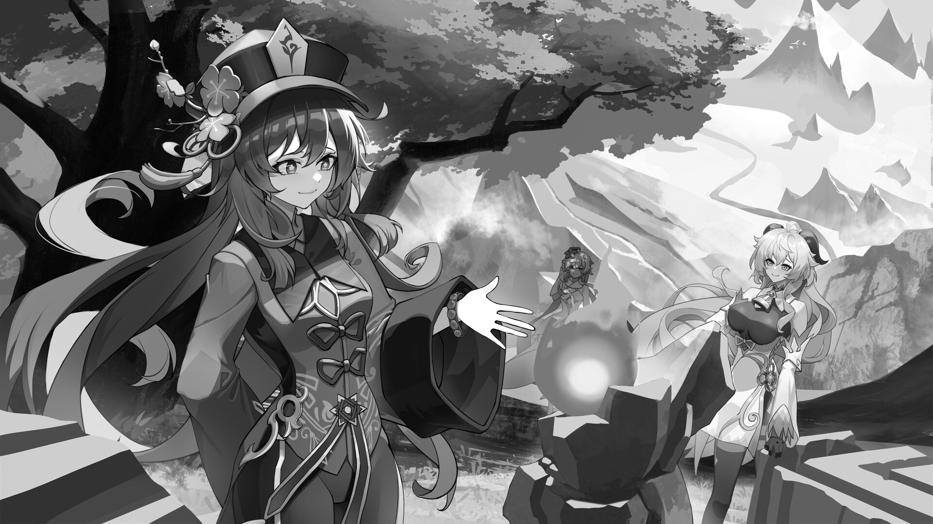 Wingfox workshop - Genshin Impact Art-Game Character Illustration