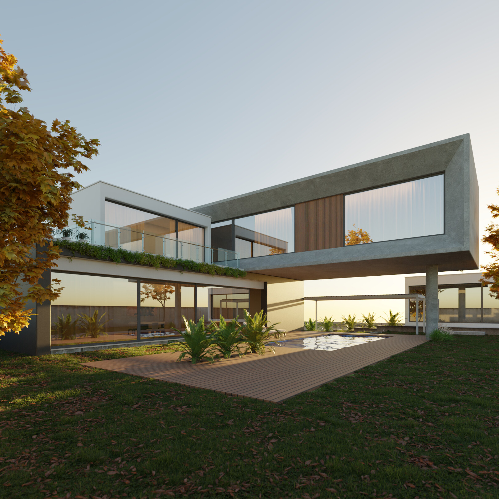 ArtStation - Concrete Block House