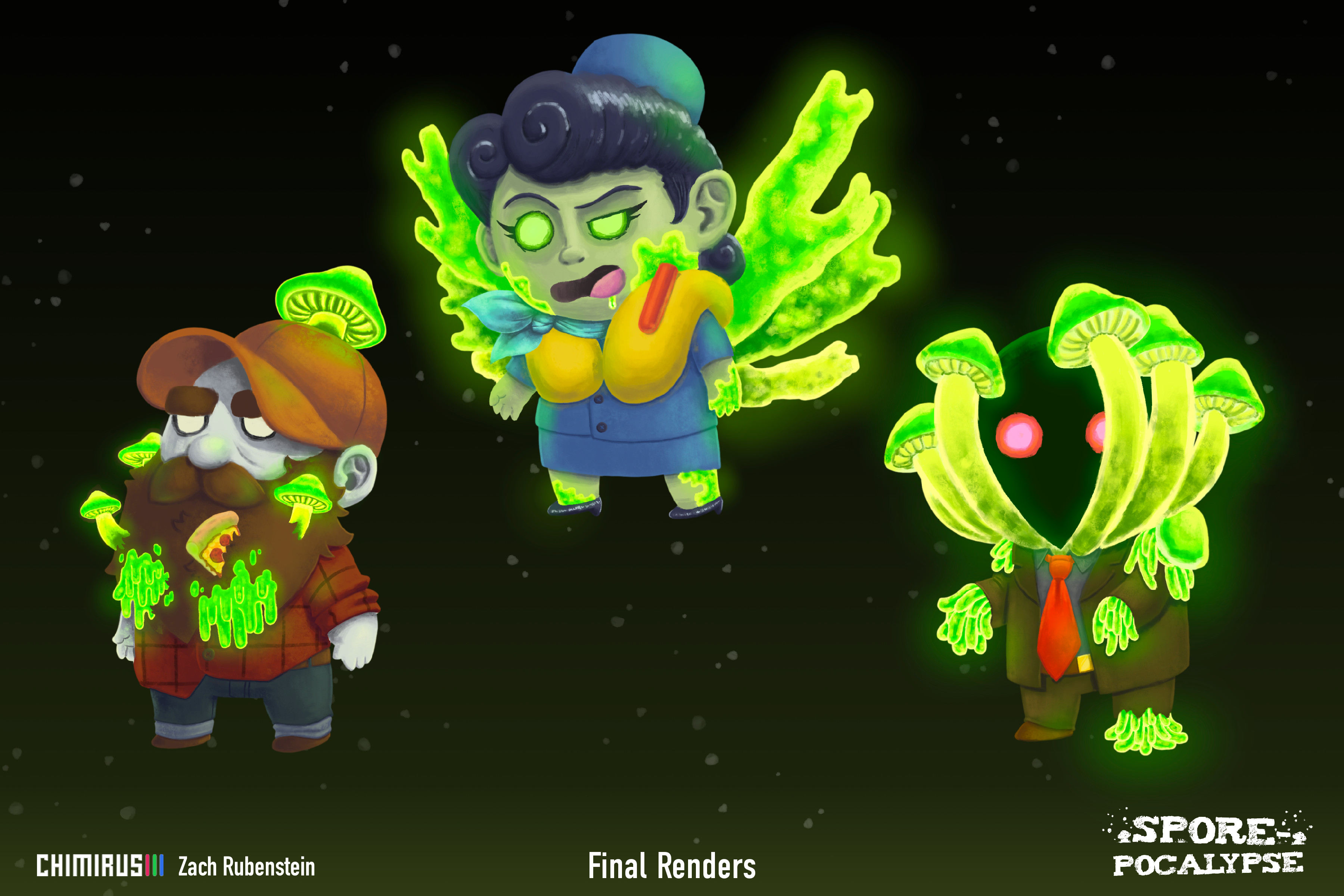 Zachary Rubenstein Portfolio - Spore Zombie Character Concept