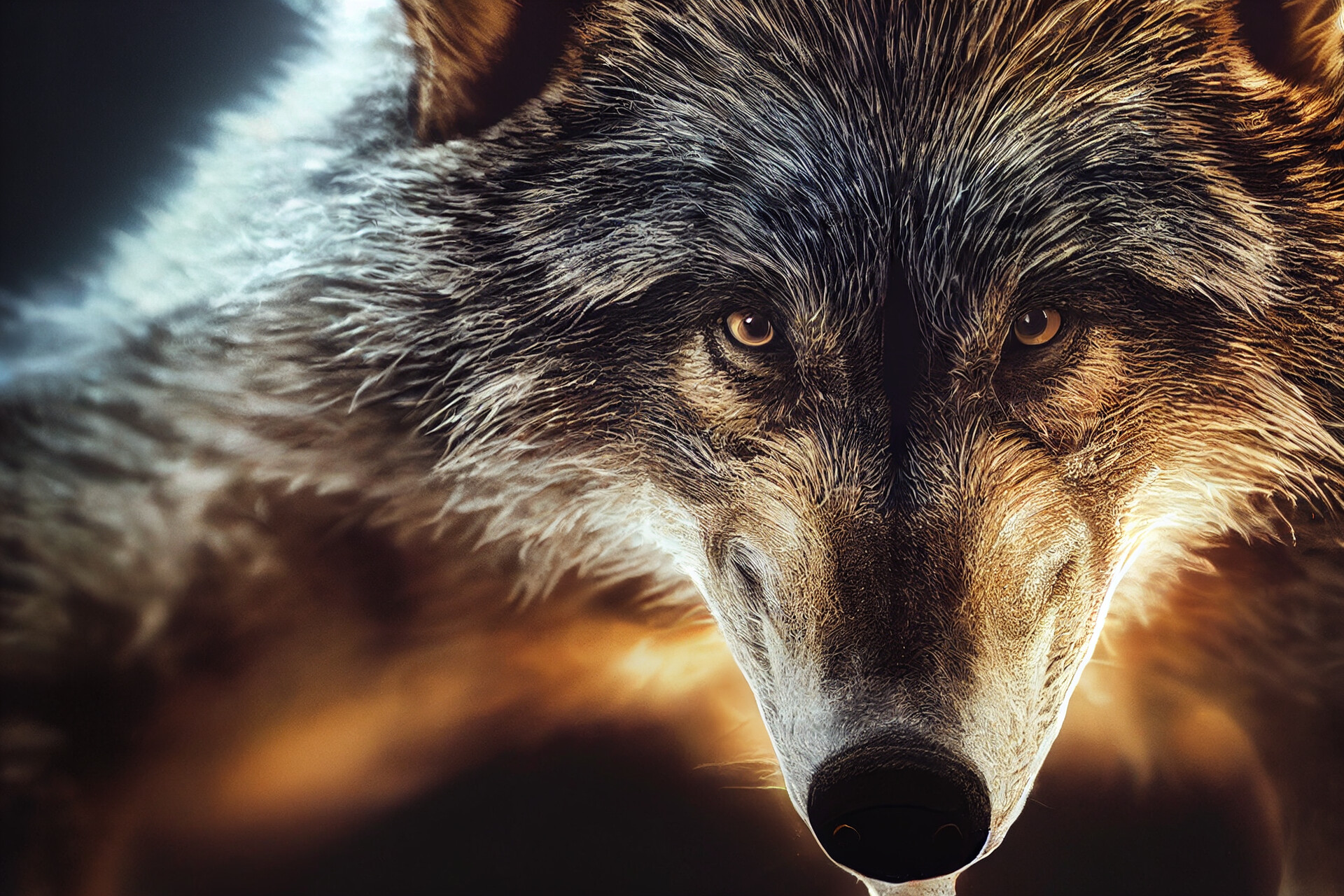 ArtStation - 3D Werewolf Realistic Fur Generated by AI