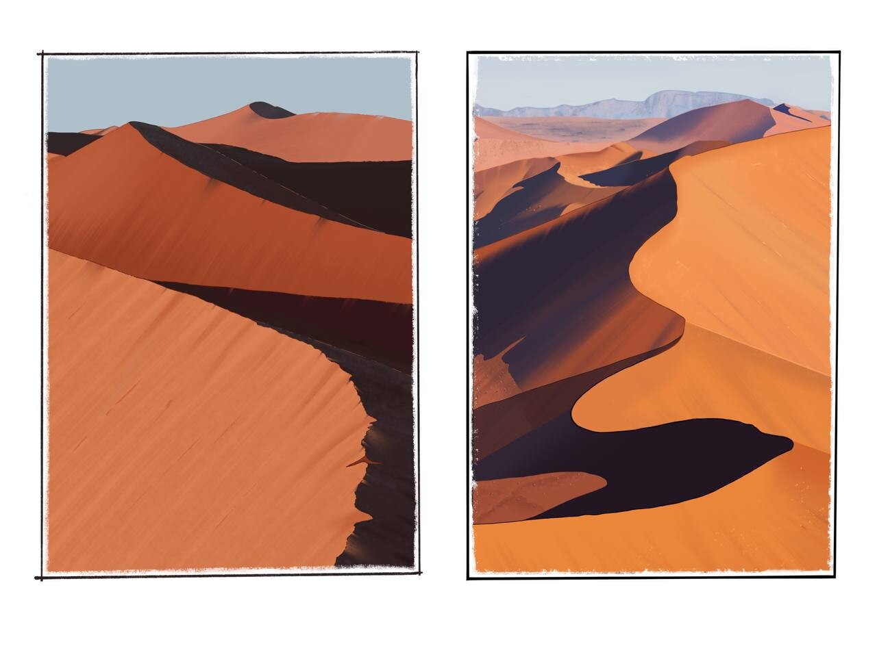 ArtStation - desert practice