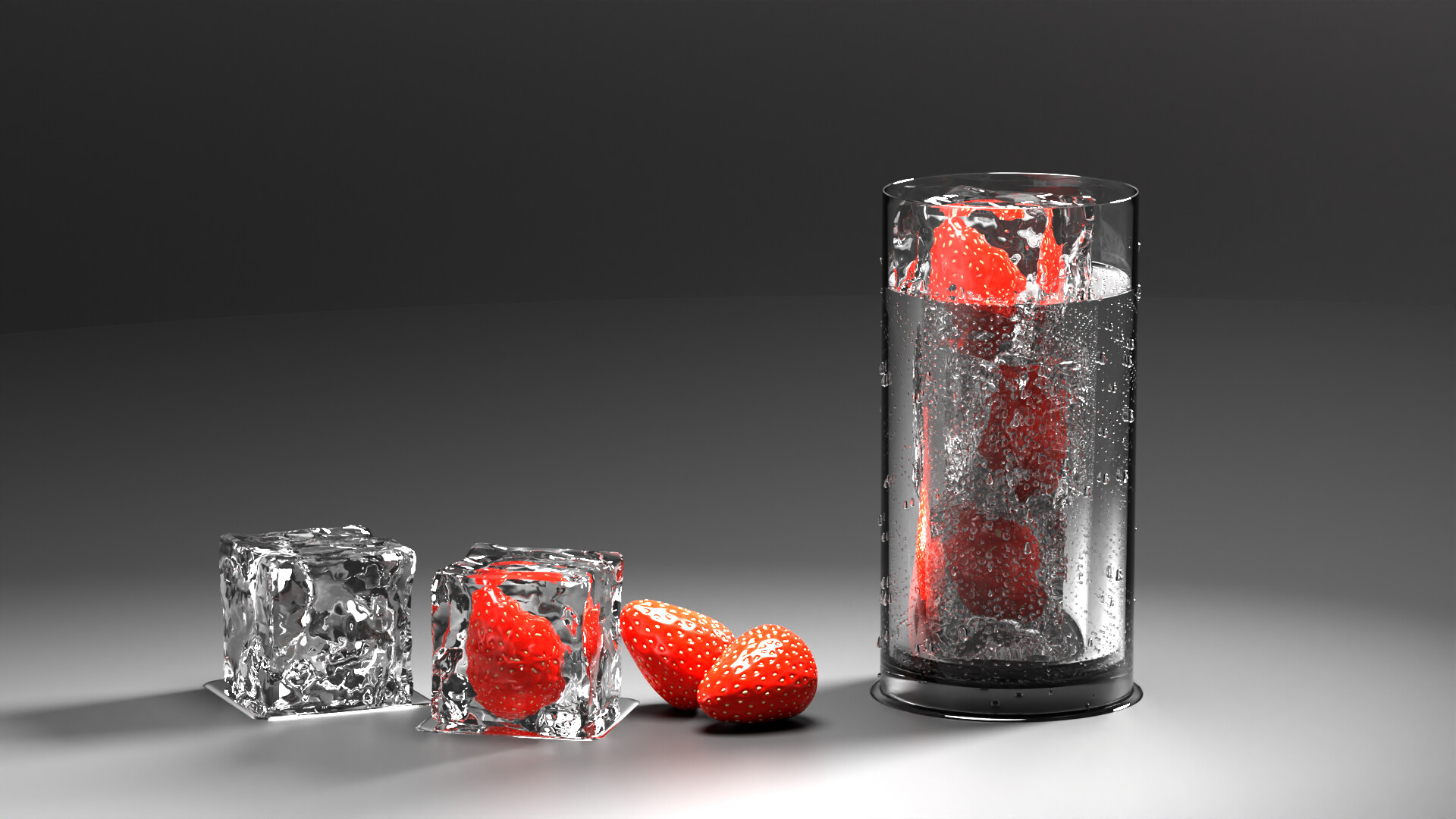 ArtStation - strawberry ice soda