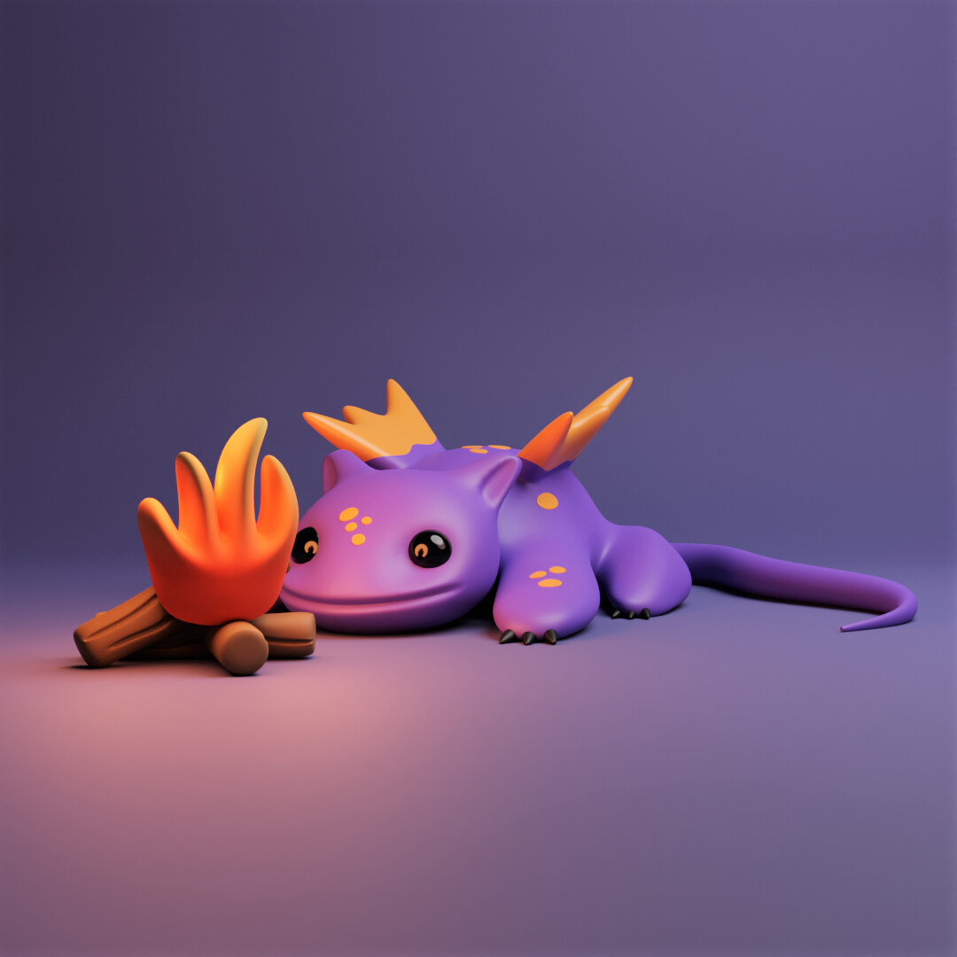 ArtStation - Cute dragon