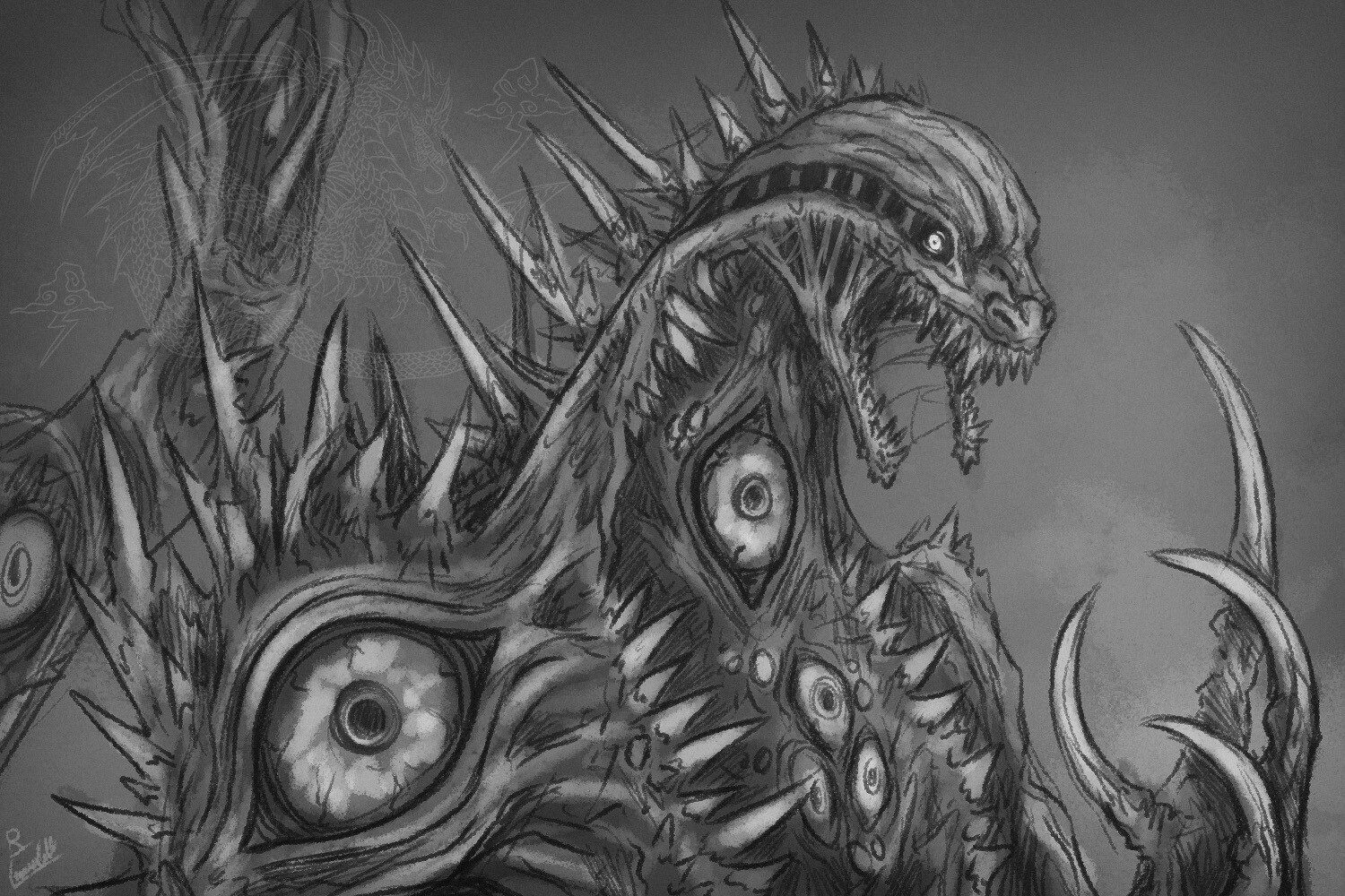 ArtStation - G-Zilla Sketch