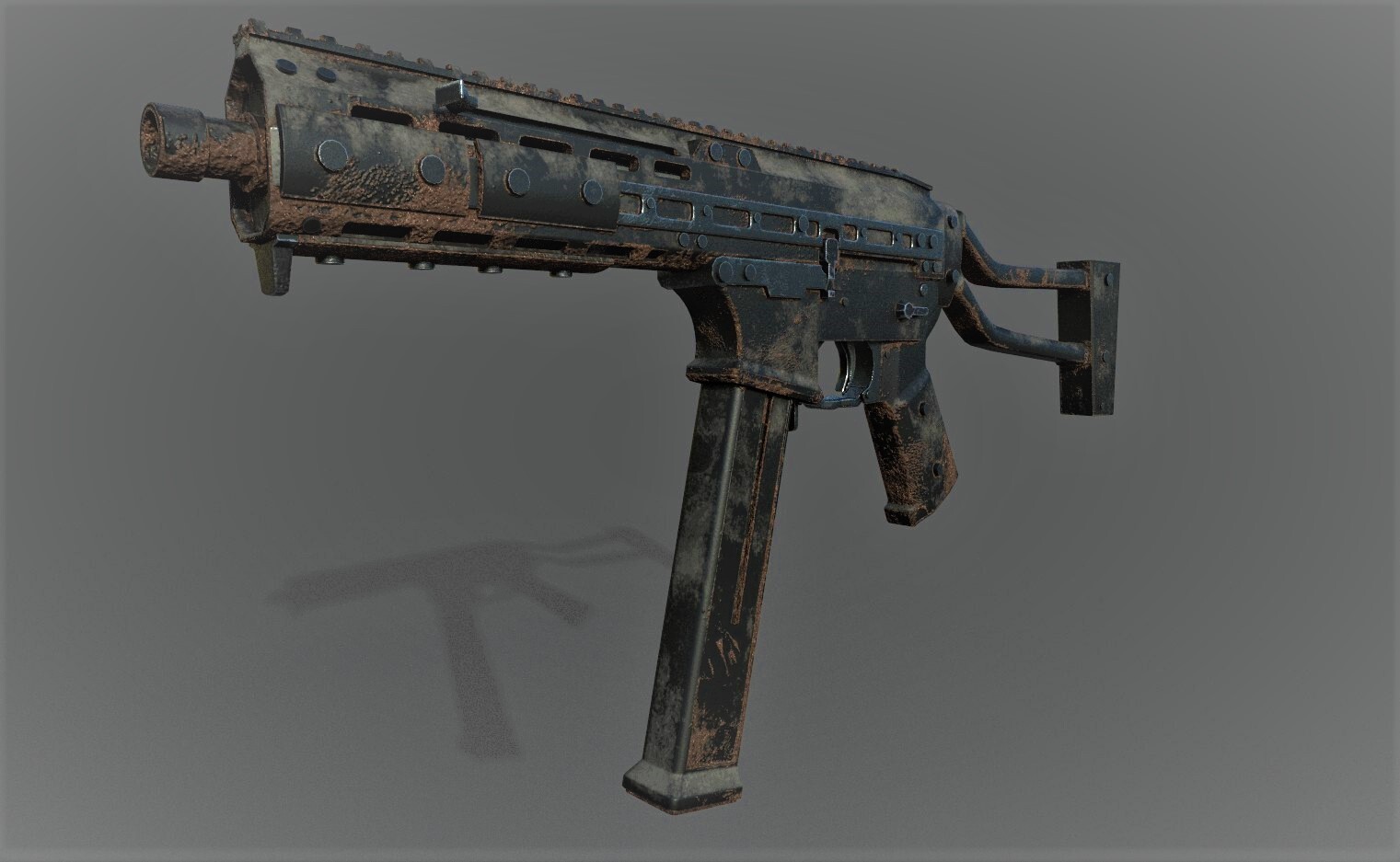 ArtStation - Old rust Gun