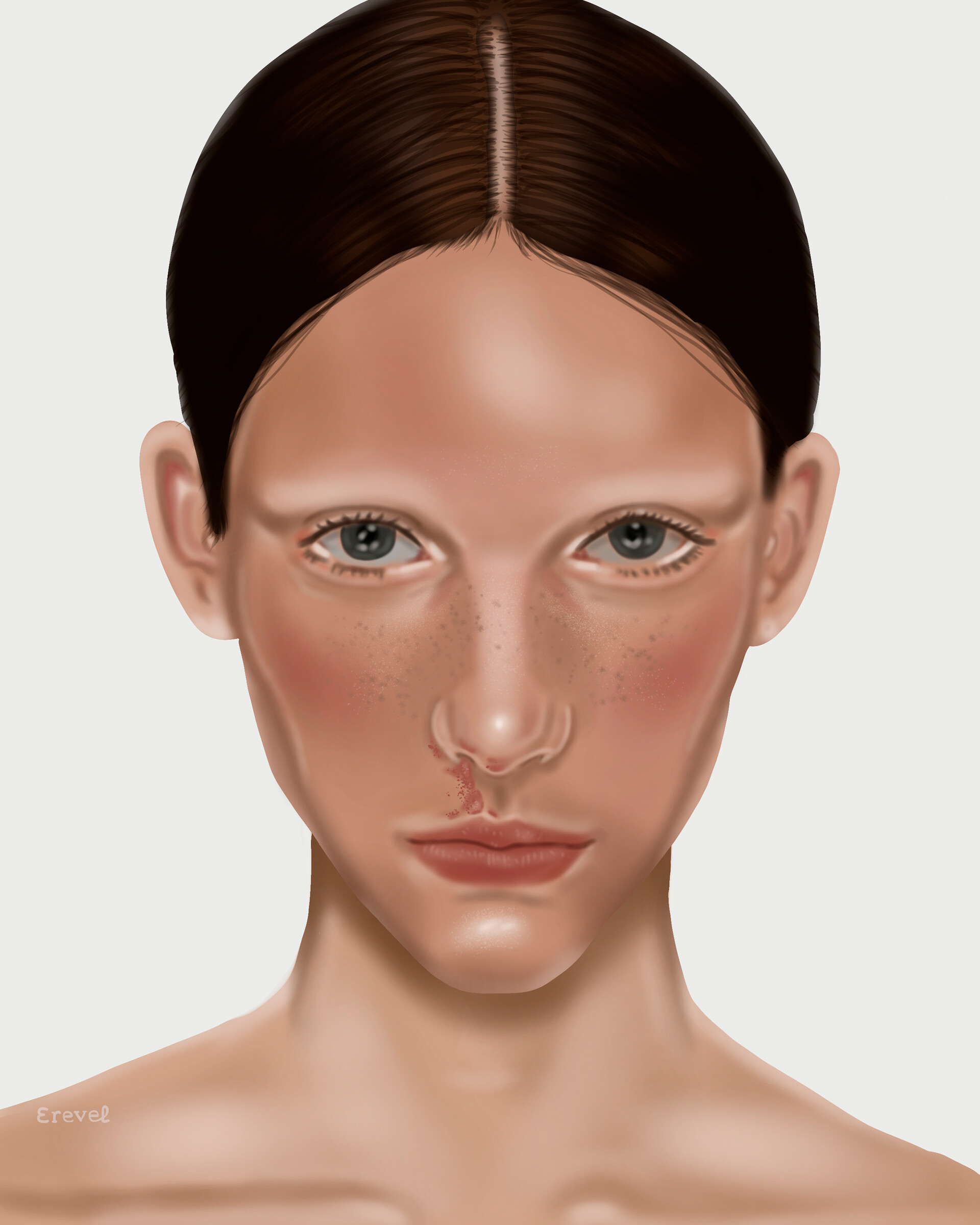 ArtStation - Retrato mujer Erevel