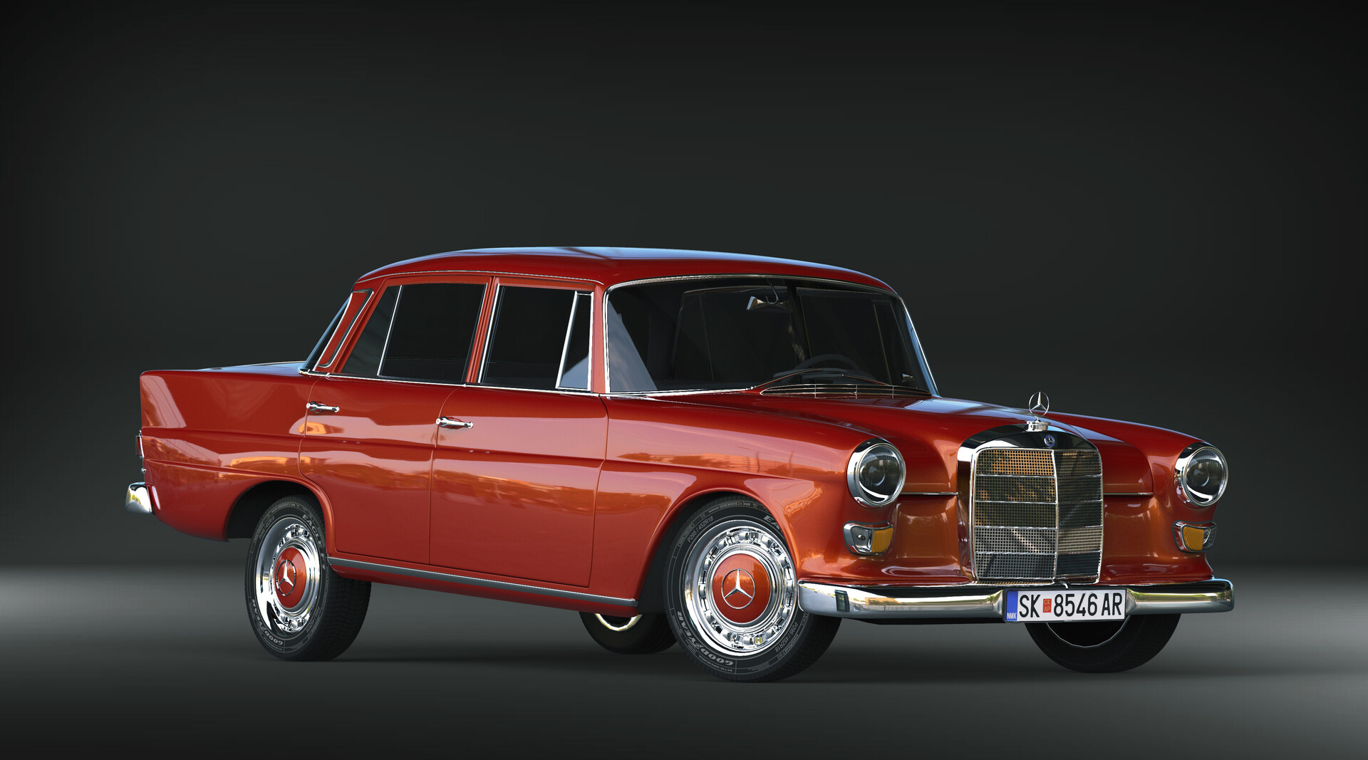 ArtStation - Mercedes-Benz w110 1966