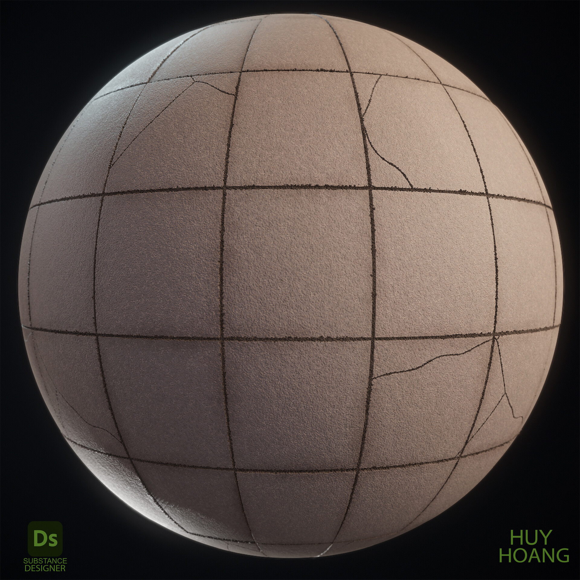 ArtStation - Tile material, made with substance designer