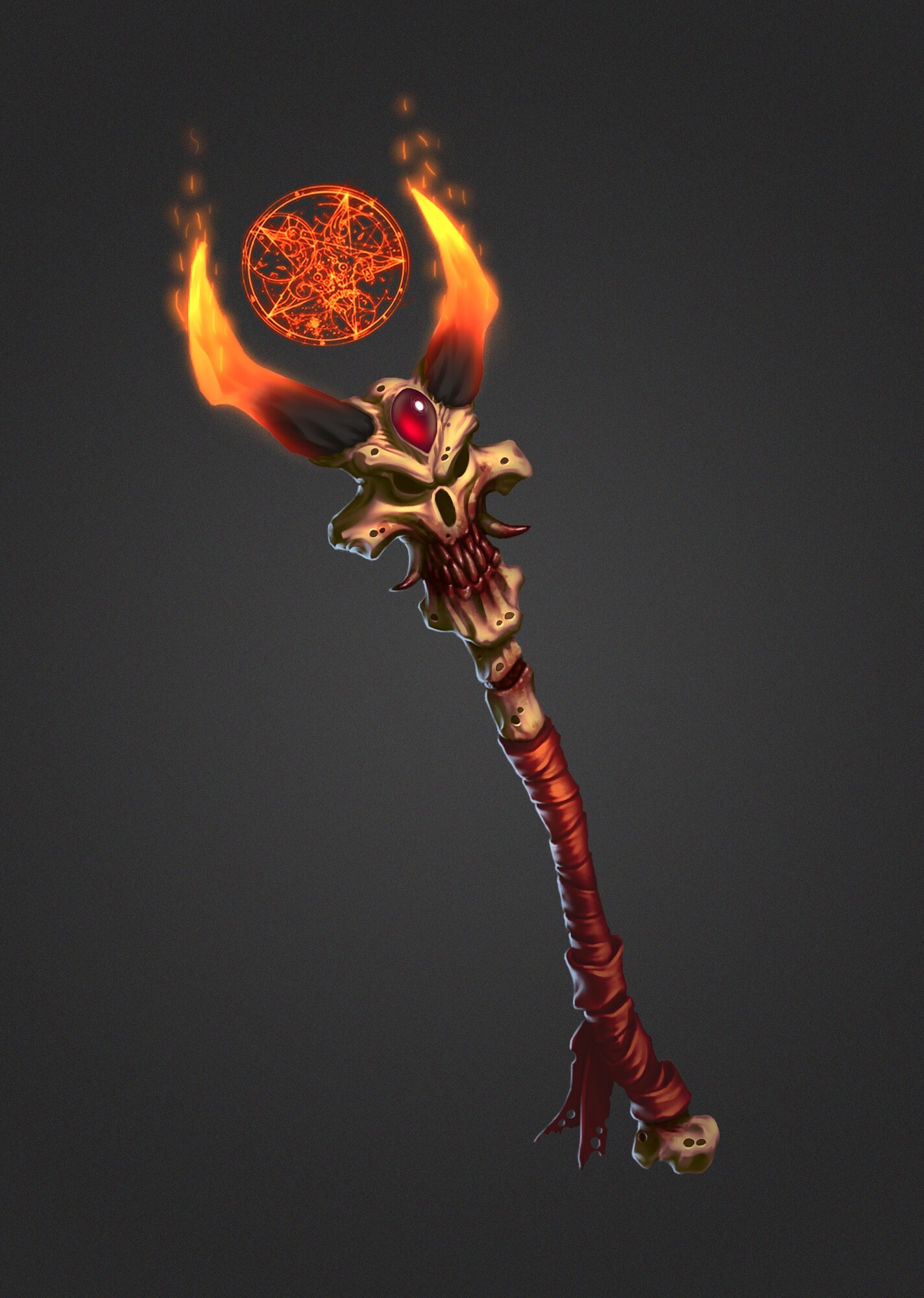 ArtStation - Hell Staff