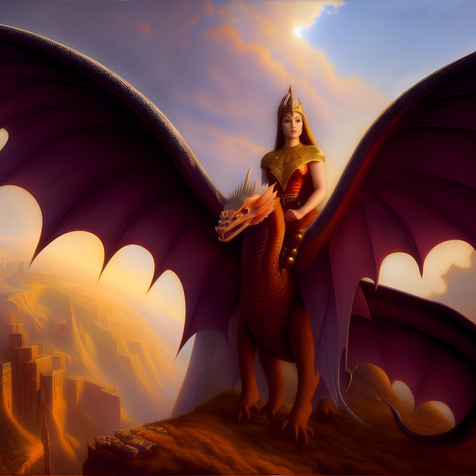 ArtStation - Dragon Rider Princess