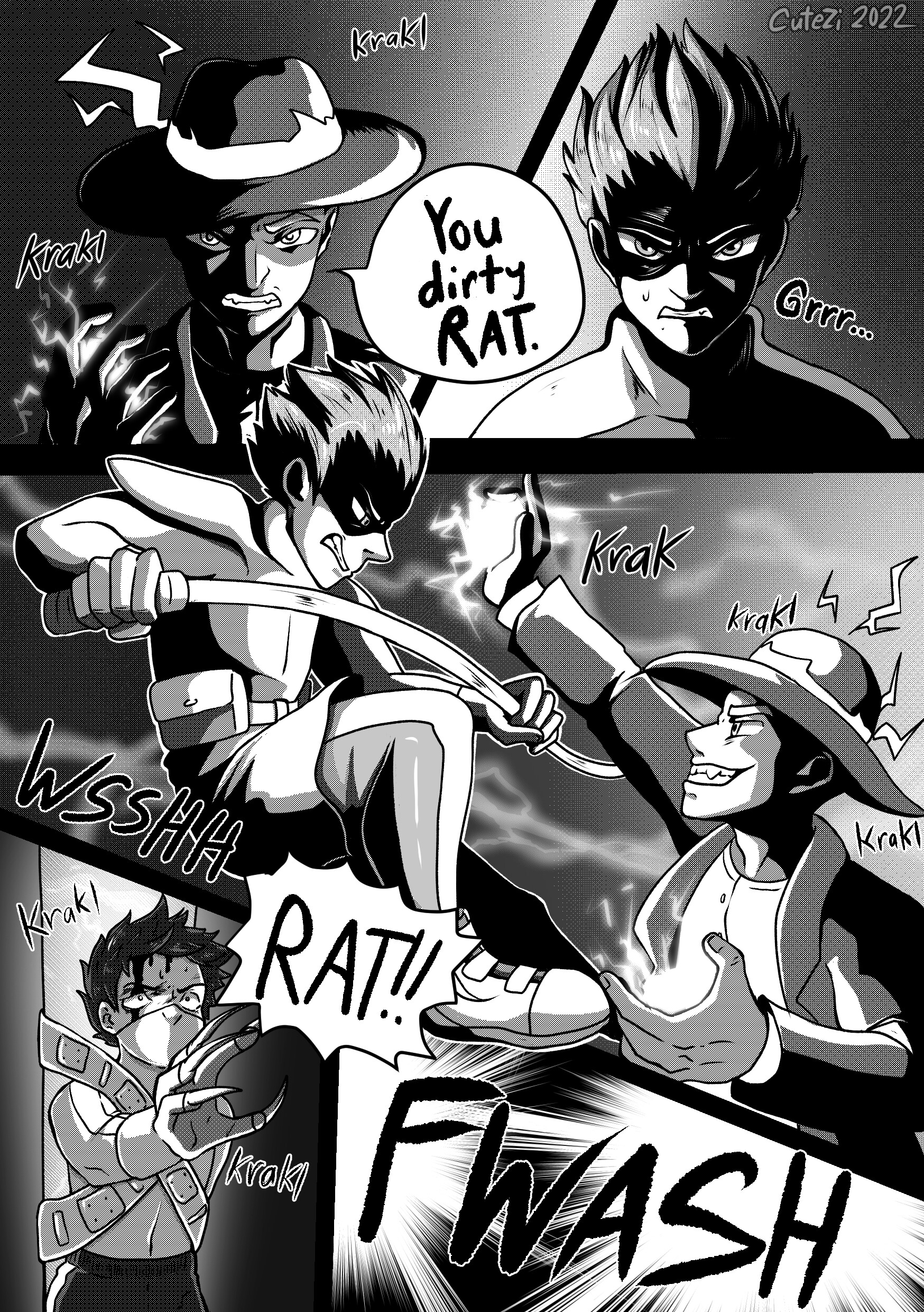ArtStation - Ratman Comic page