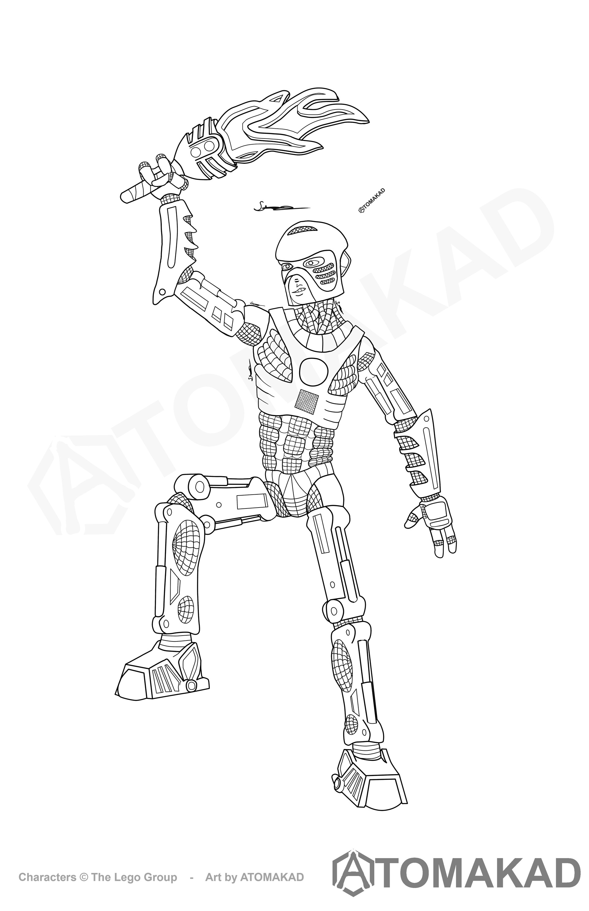 bionicle coloring pages