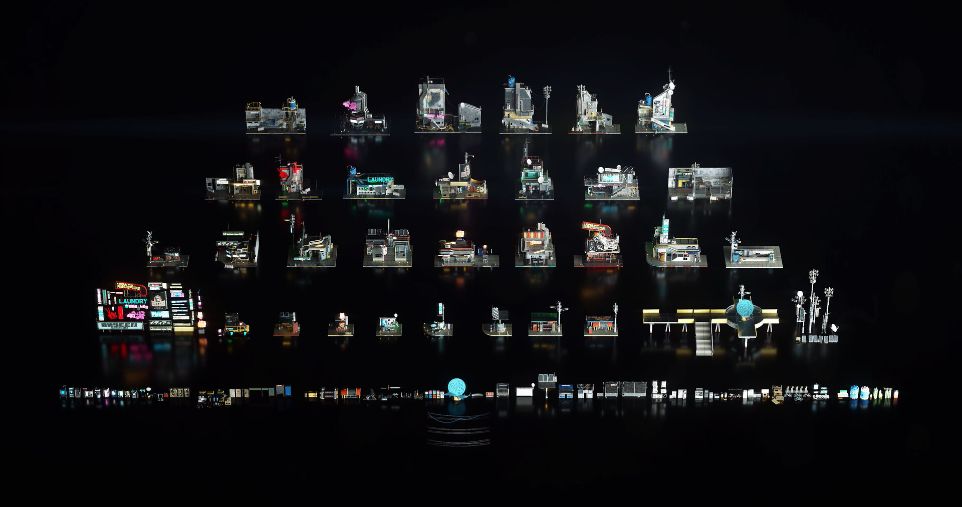 KitBash3D - Cyber District - 3D Asset Kit | Premium Assets for Movies ...