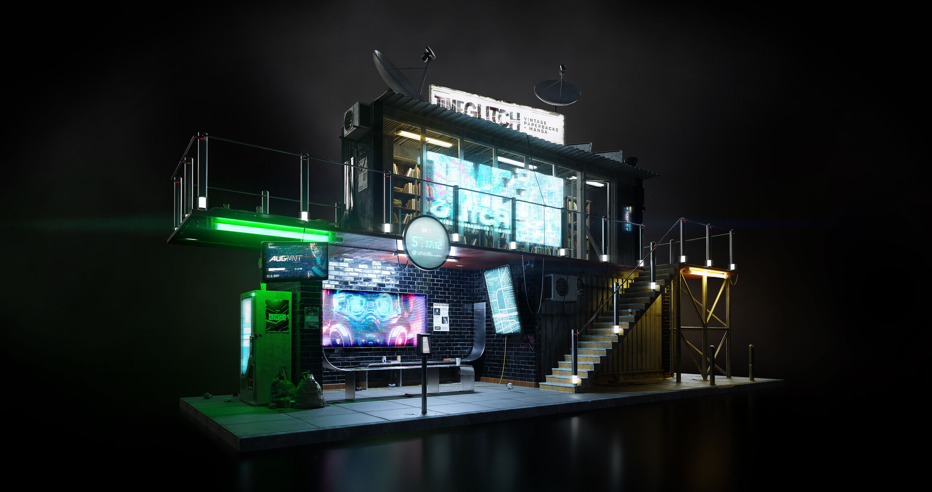 KitBash3D - Cyber District - 3D Asset Kit | Premium Assets for Movies ...