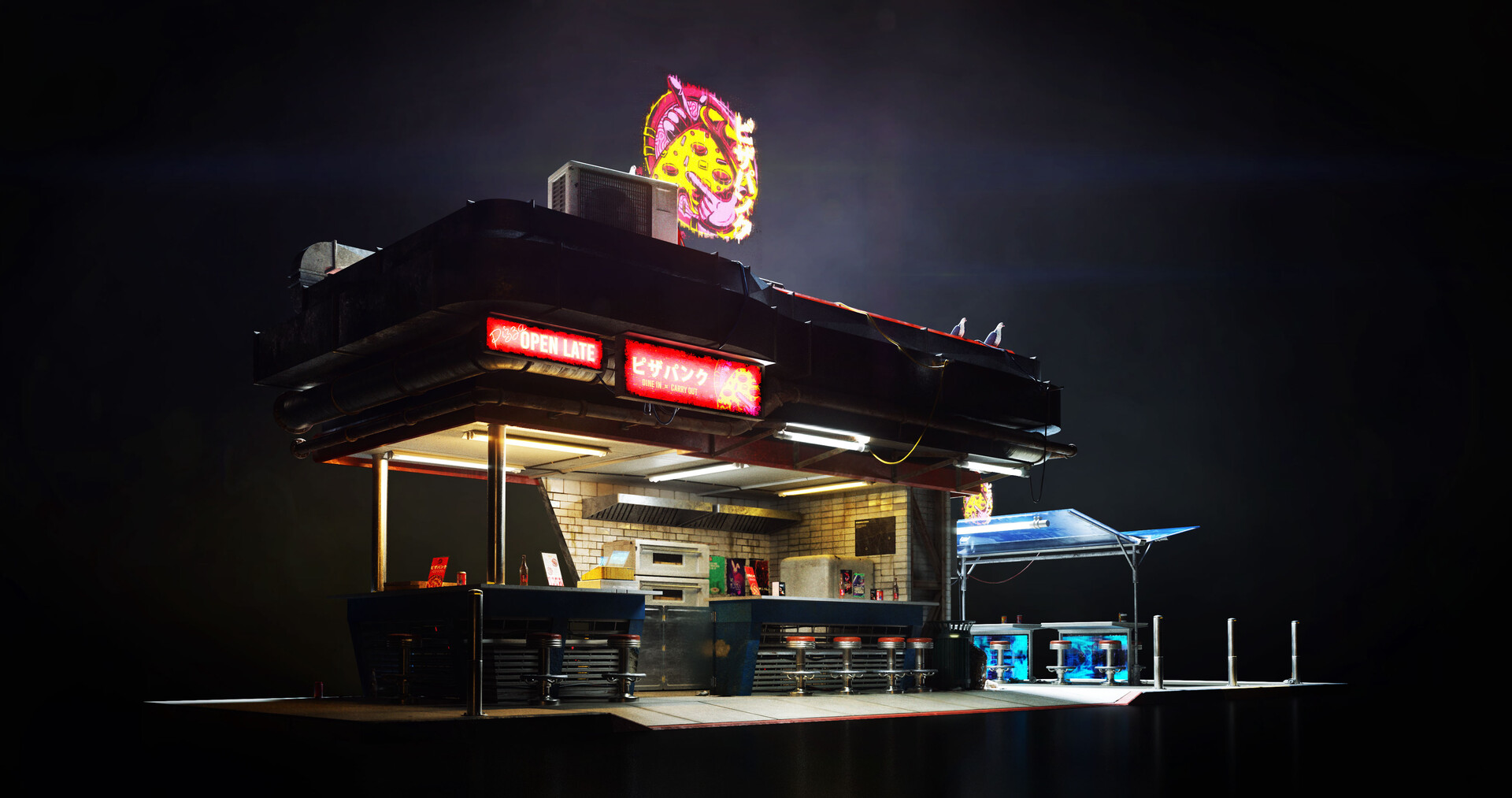 KitBash3D - Cyber District - 3D Asset Kit | Premium Assets for Movies ...