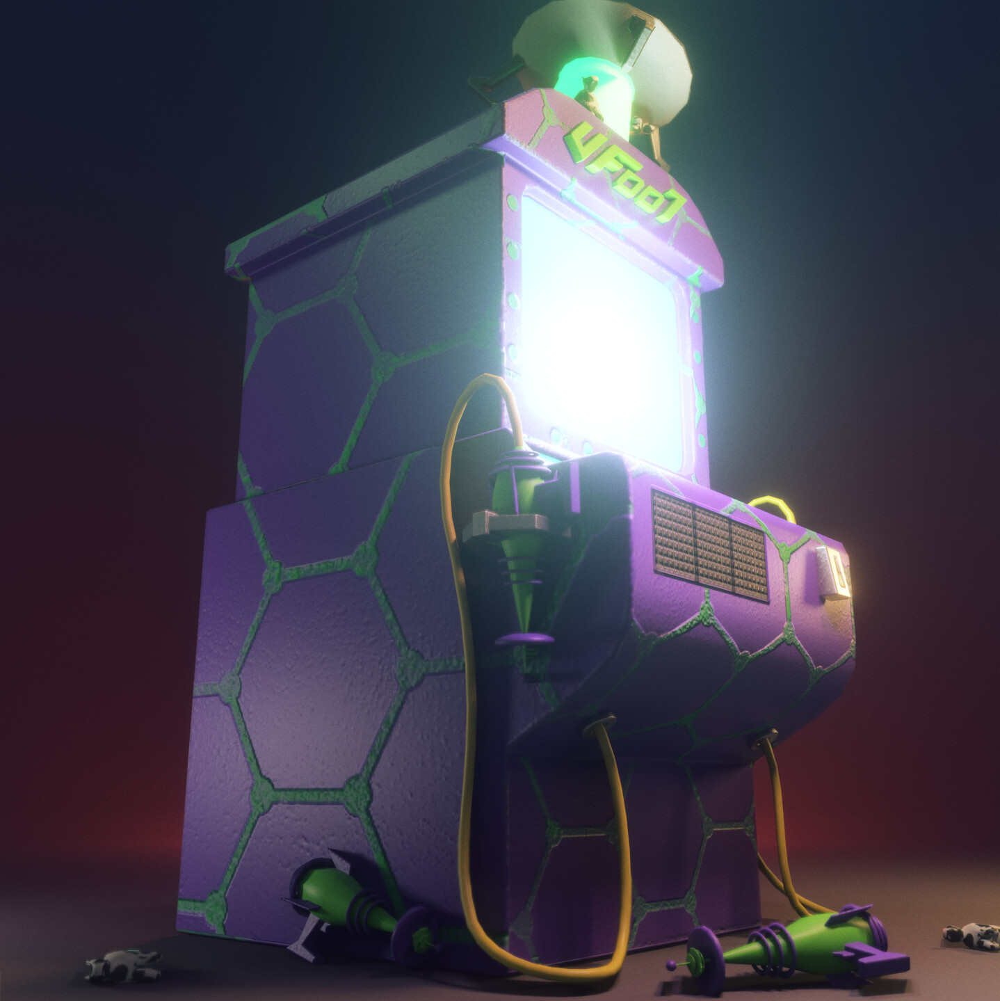 ArtStation - Retro Arcade Shooter Machine