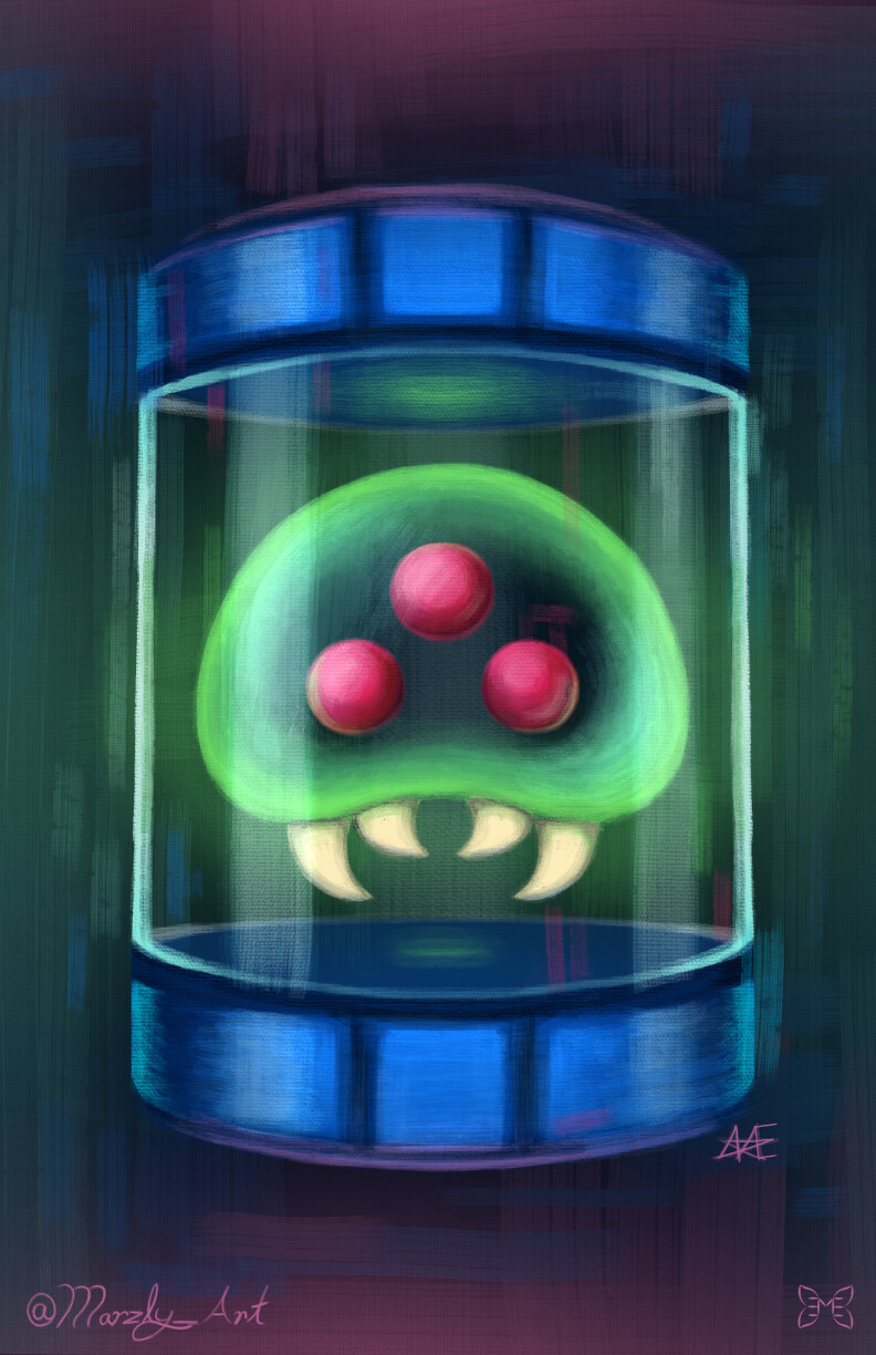 ArtStation - Larva Metroid Print | Aether Artificers