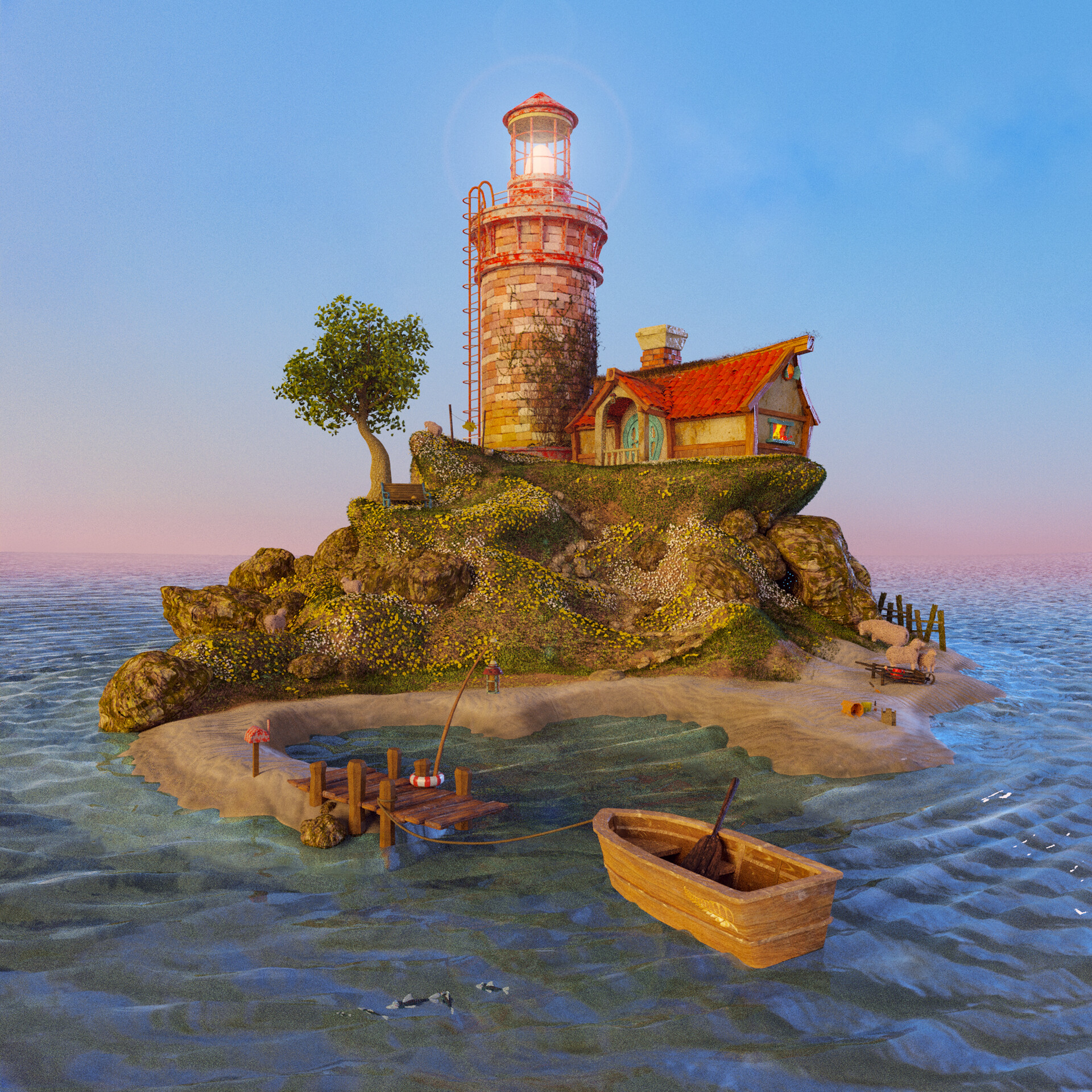 ArtStation - Aroha Island