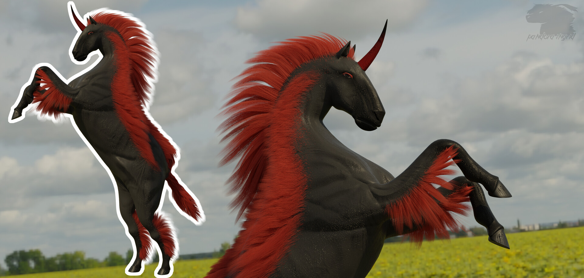 ArtStation - Feral kirin 3D model