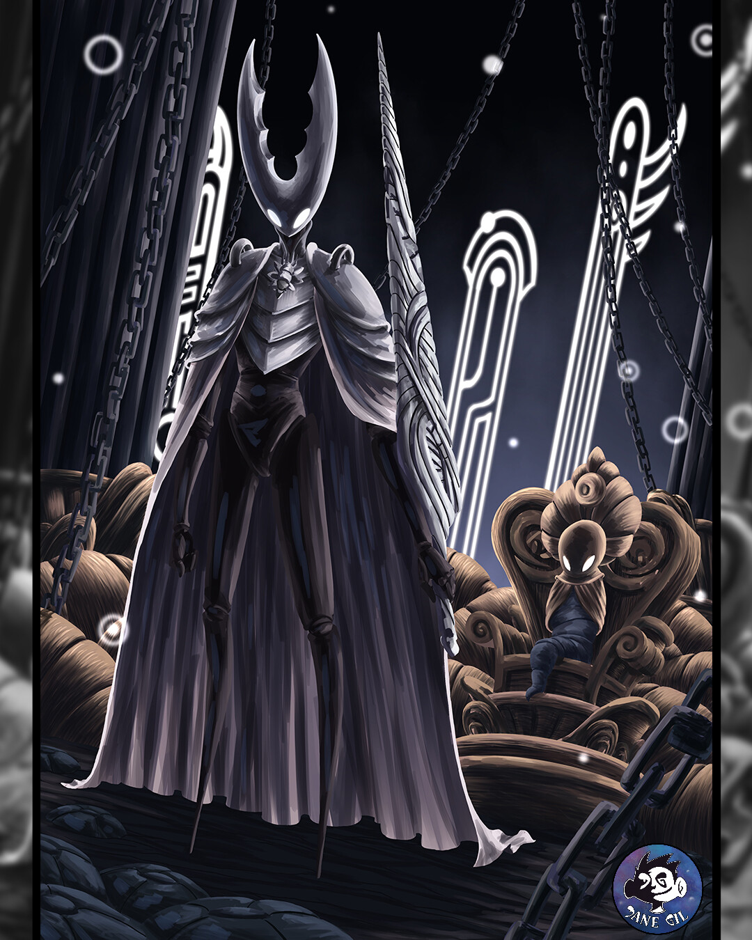 Daniel Gil Pérez - Vasija Pura / Pure Vessel - Hollow Knight Fan Art