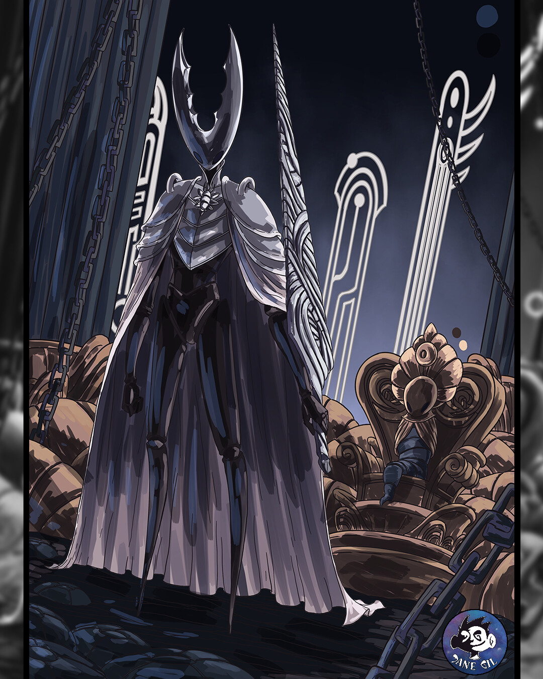 Daniel Gil Pérez - Vasija Pura / Pure Vessel - Hollow Knight Fan Art