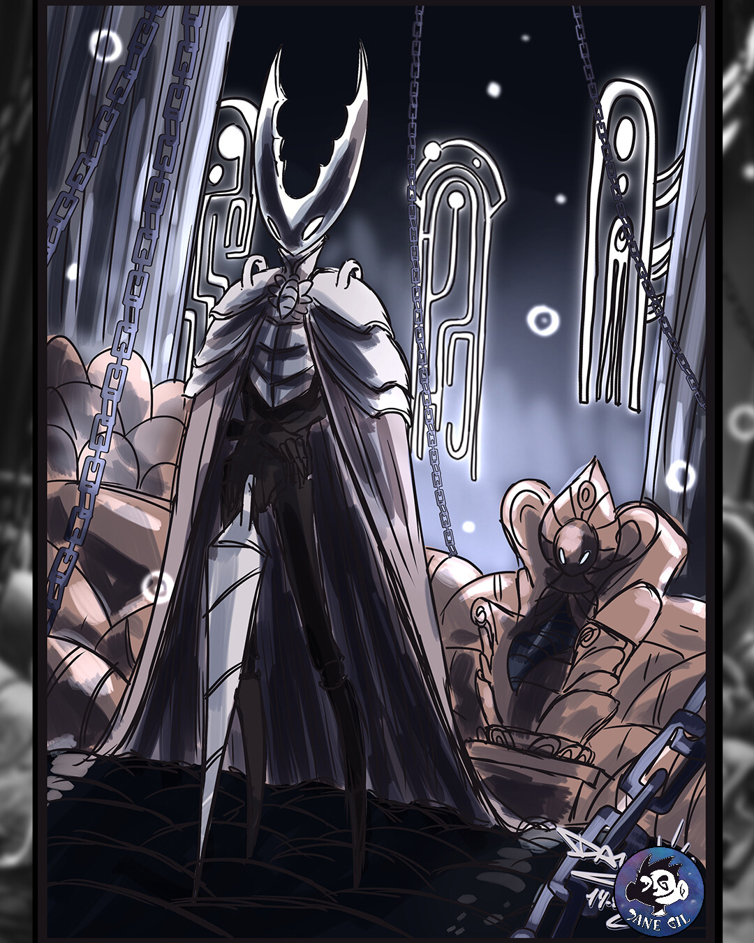 Daniel Gil Pérez - Vasija Pura / Pure Vessel - Hollow Knight Fan Art