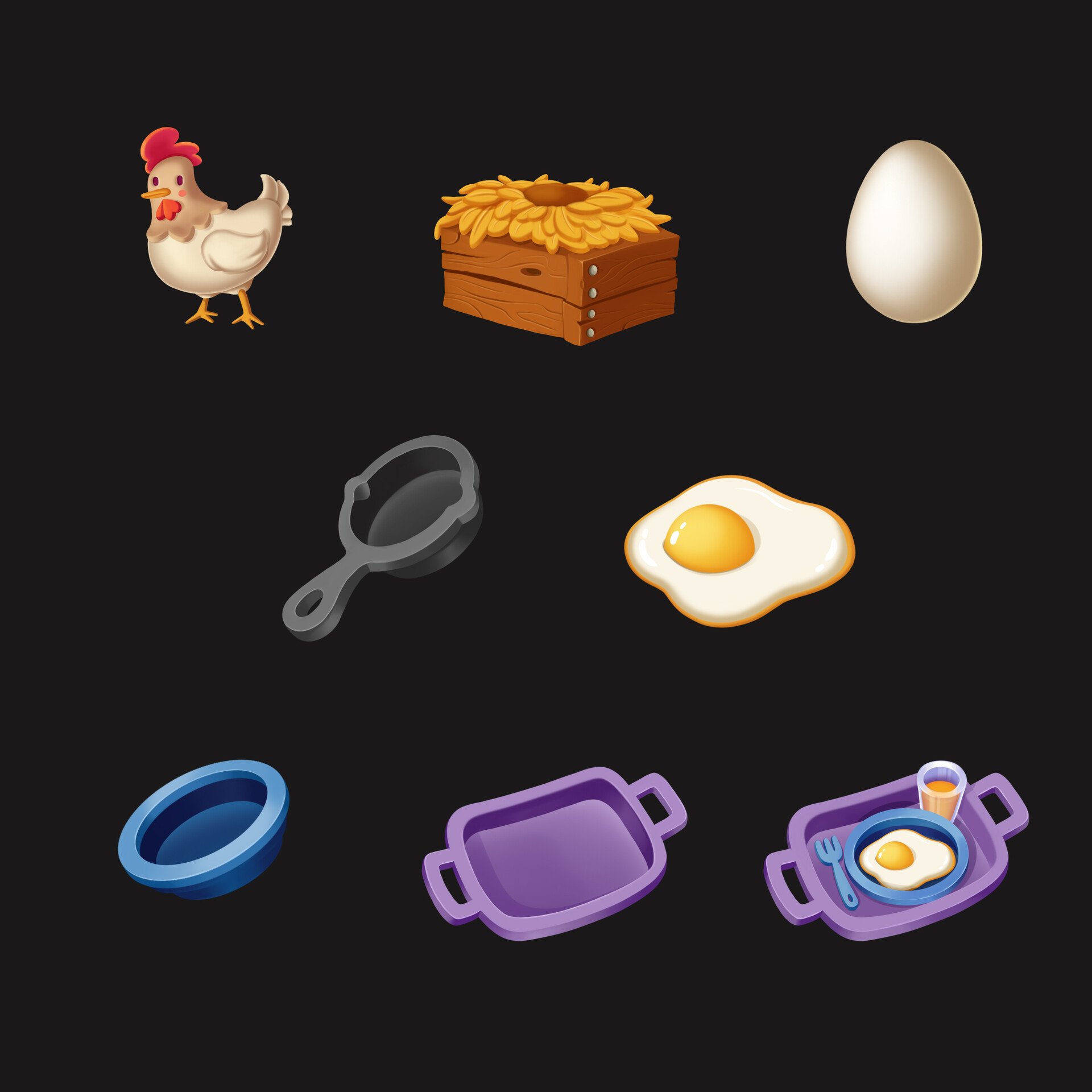 ArtStation - Match 3D Game Level Item Concepts