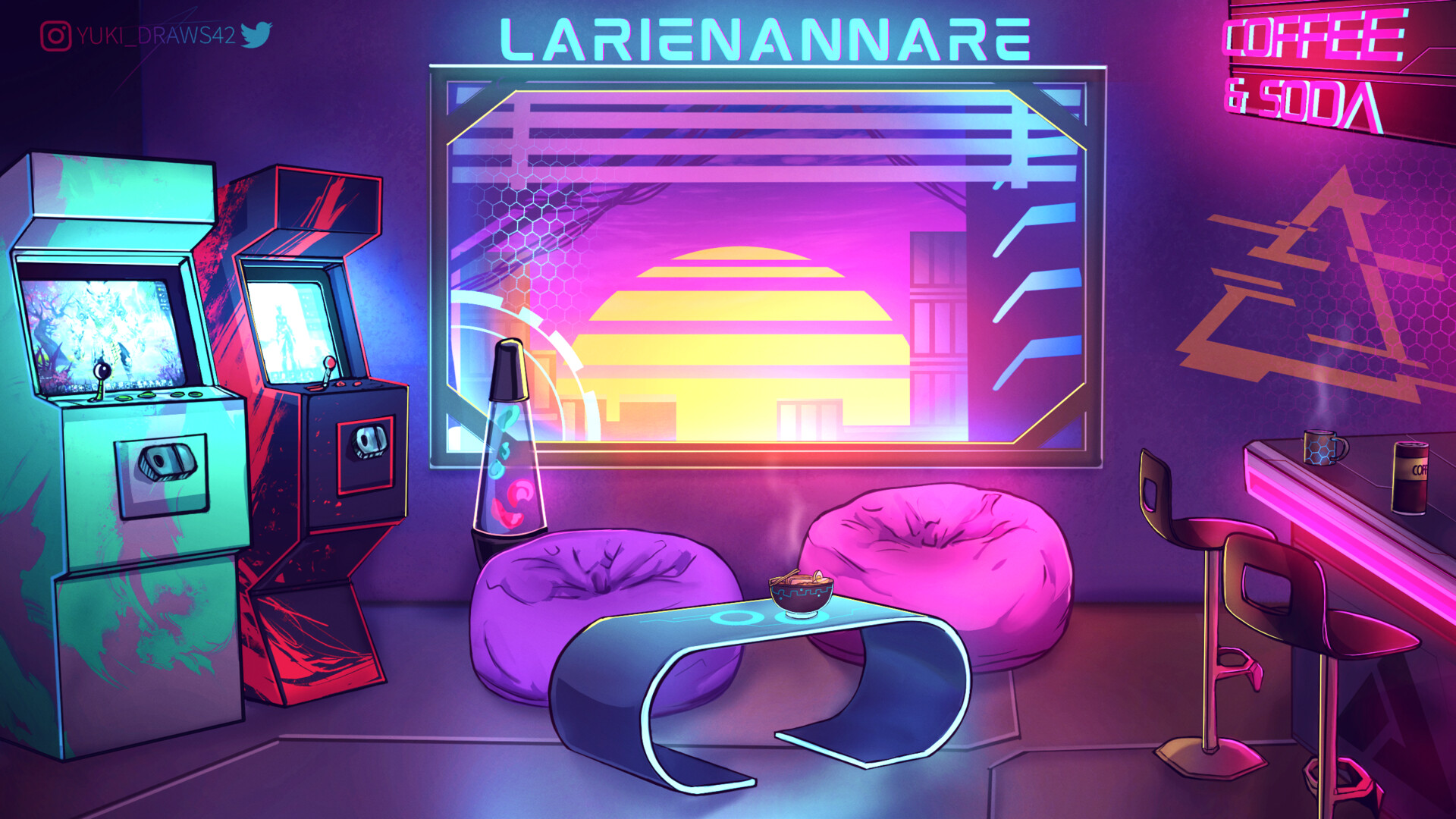 ArtStation - Cyber room commission