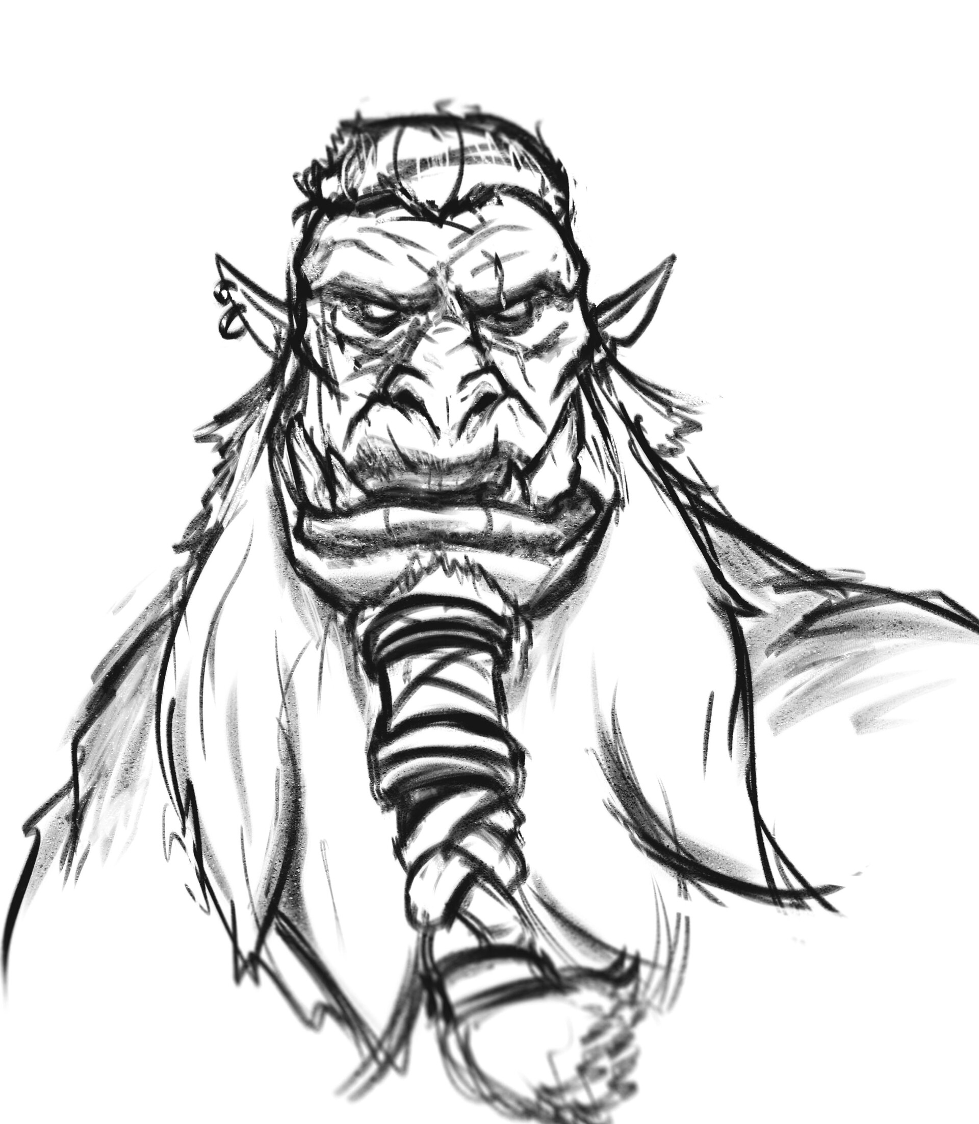 ArtStation - Orc sketch