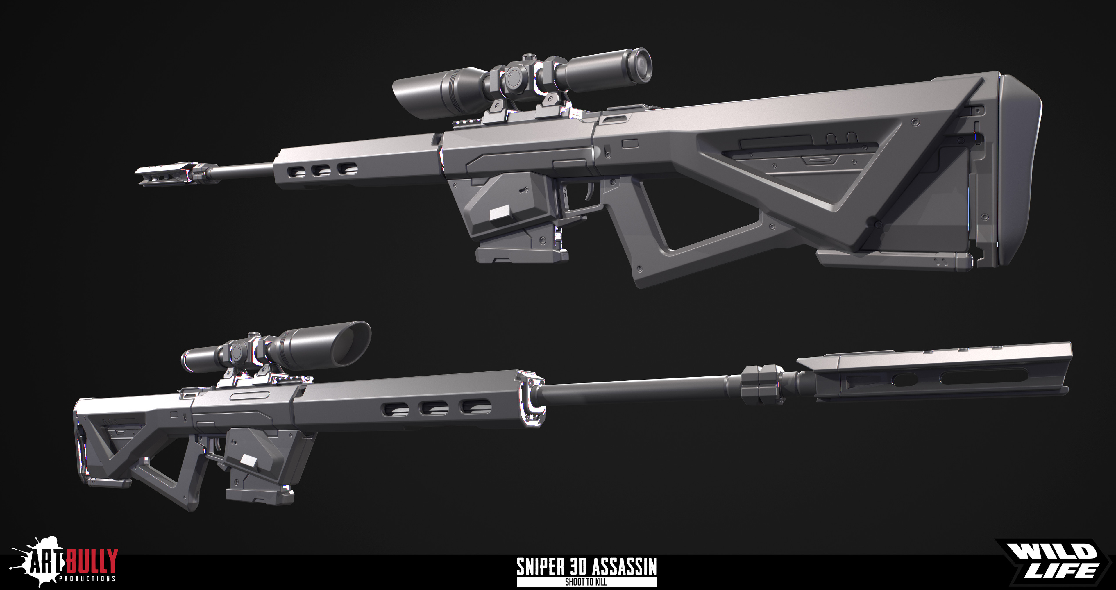 Art Bully Productions - Sniper 3D Assassin - Weapons 01