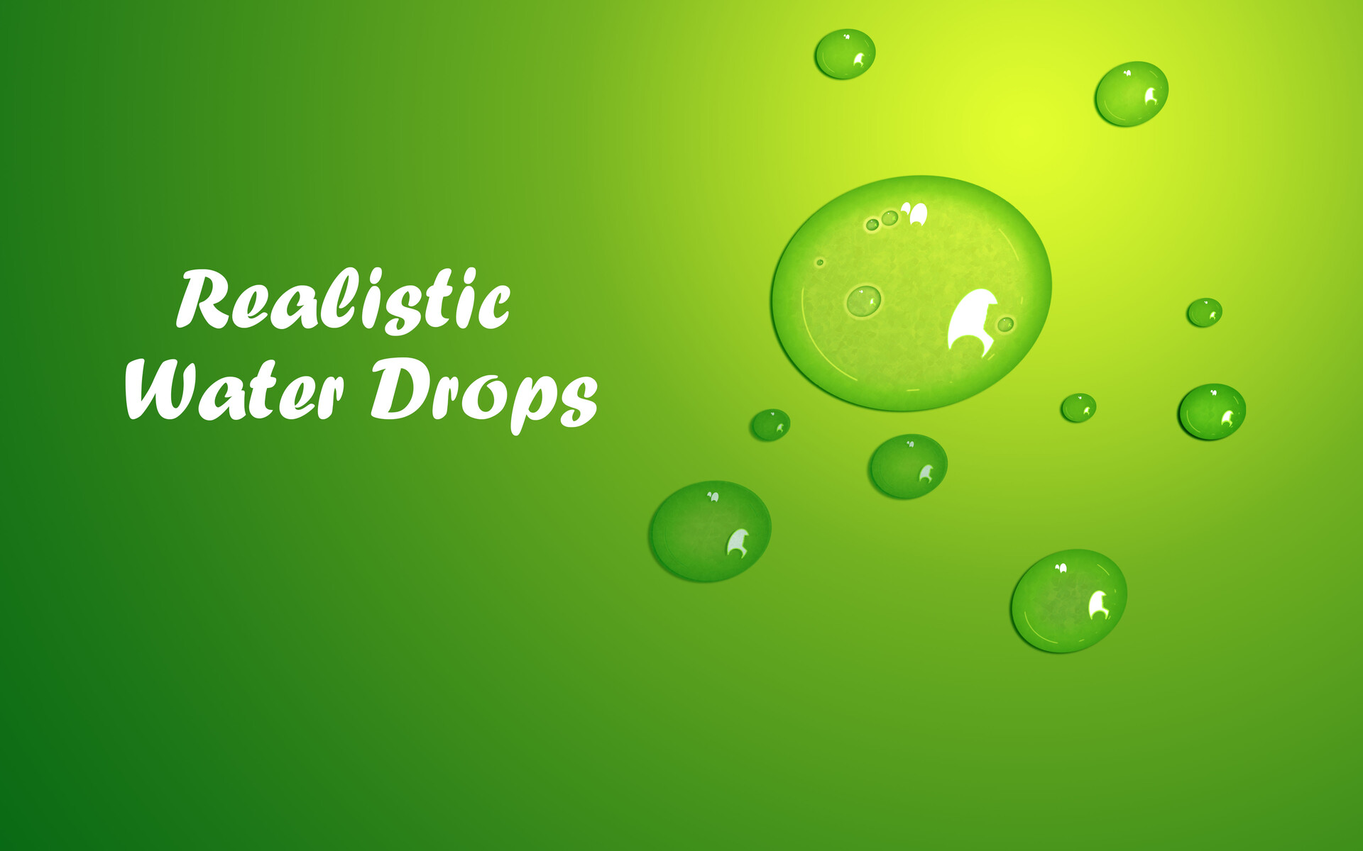 ArtStation - Realistic water drops