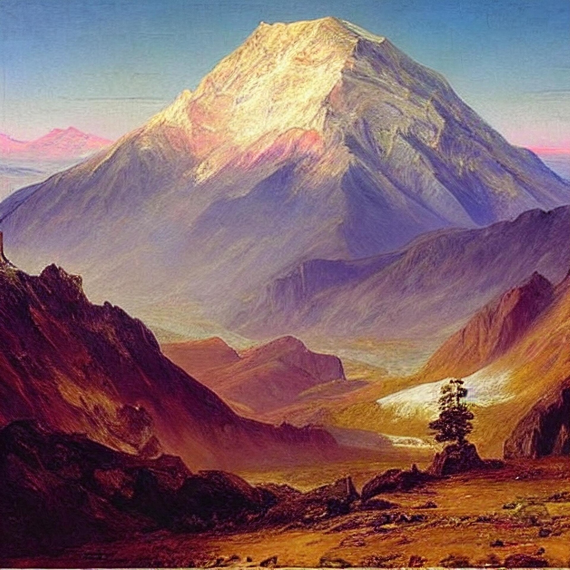 ArtStation - [AI] The Heart of the Andes by Frederic Edwin Church