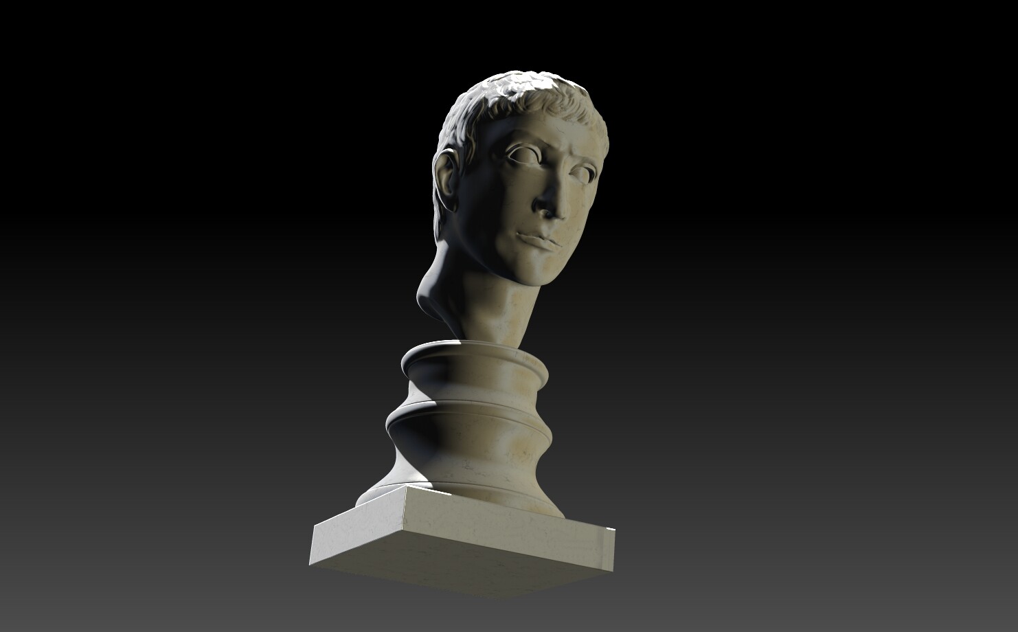 ArtStation - Julius Caesar Statue 3D Model