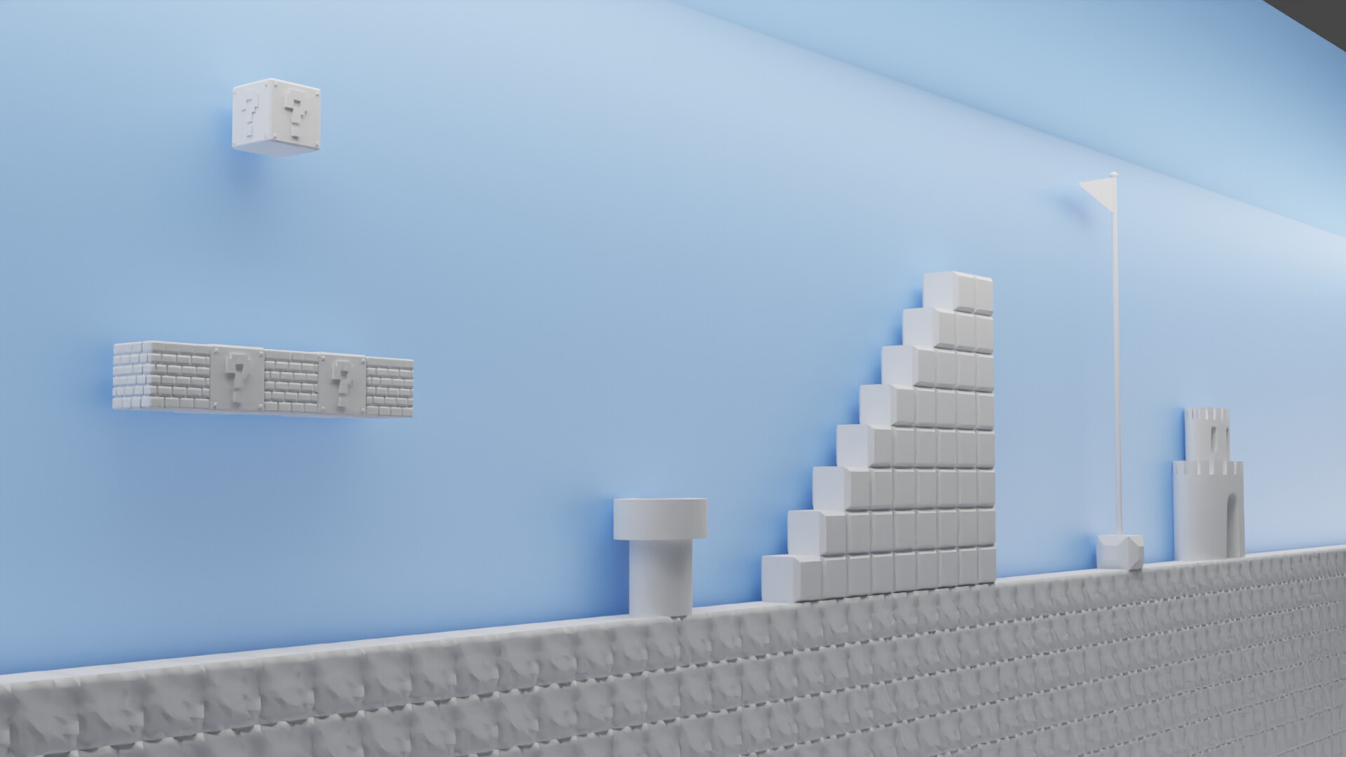 ArtStation - Original Super Mario Level 3D