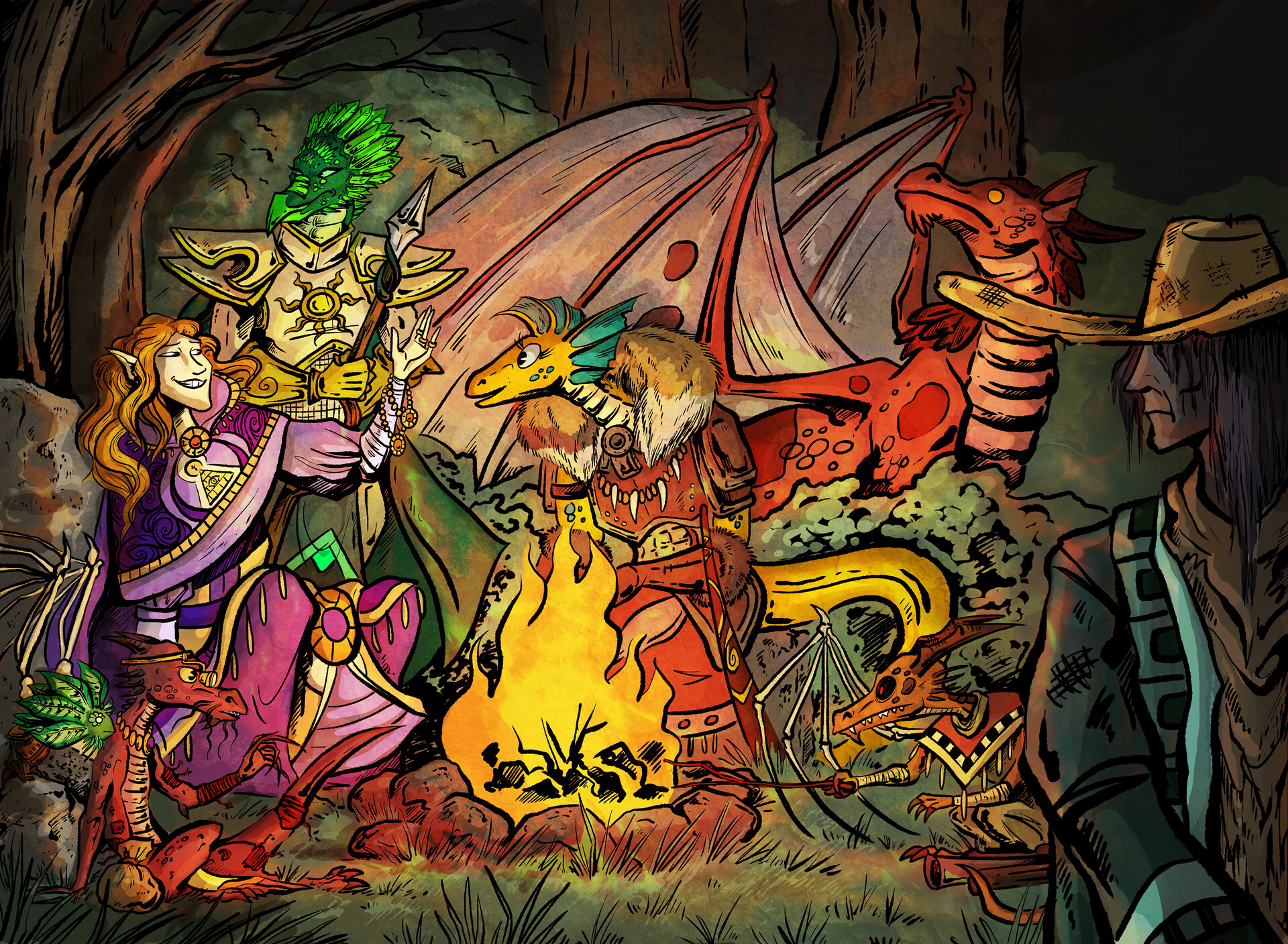 ArtStation - DnD Party Commission