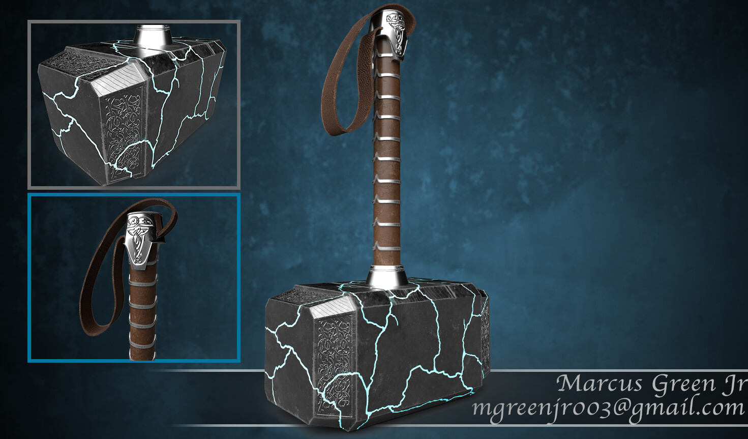 ArtStation - Reassembled Mjolnir