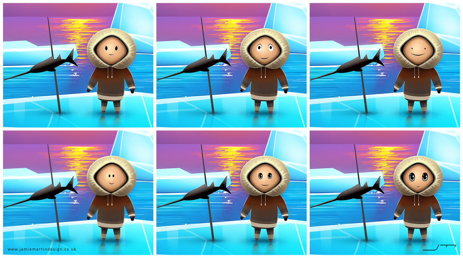 Jamie Martin - Glacier: Stylised Environment - game concept art