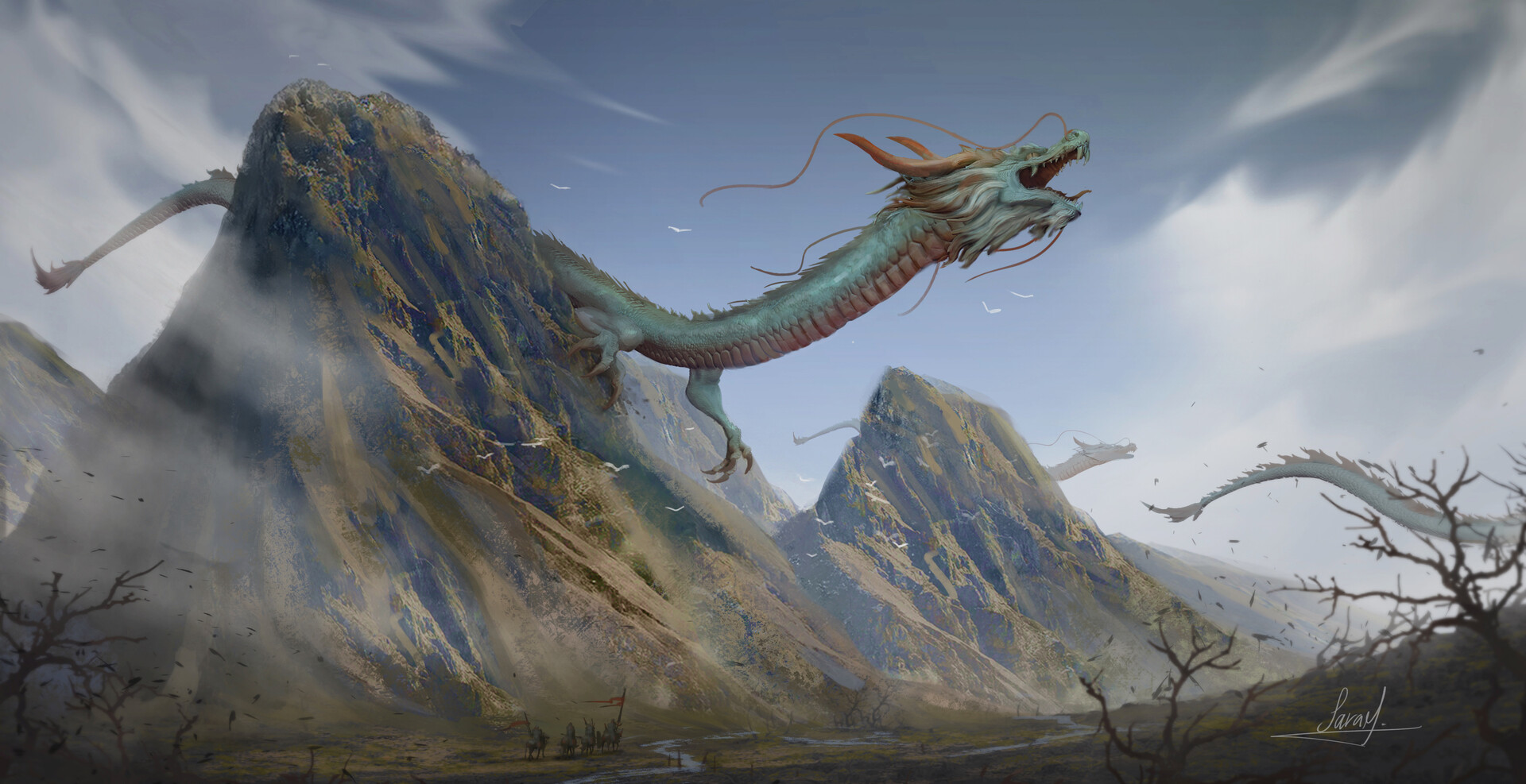 ArtStation - Valley Dragons