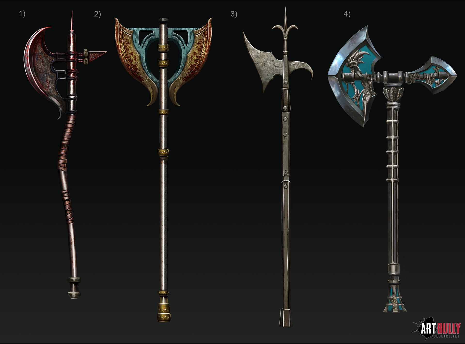 Robert Simic - Dark Fantasy Weapon - Axe Design