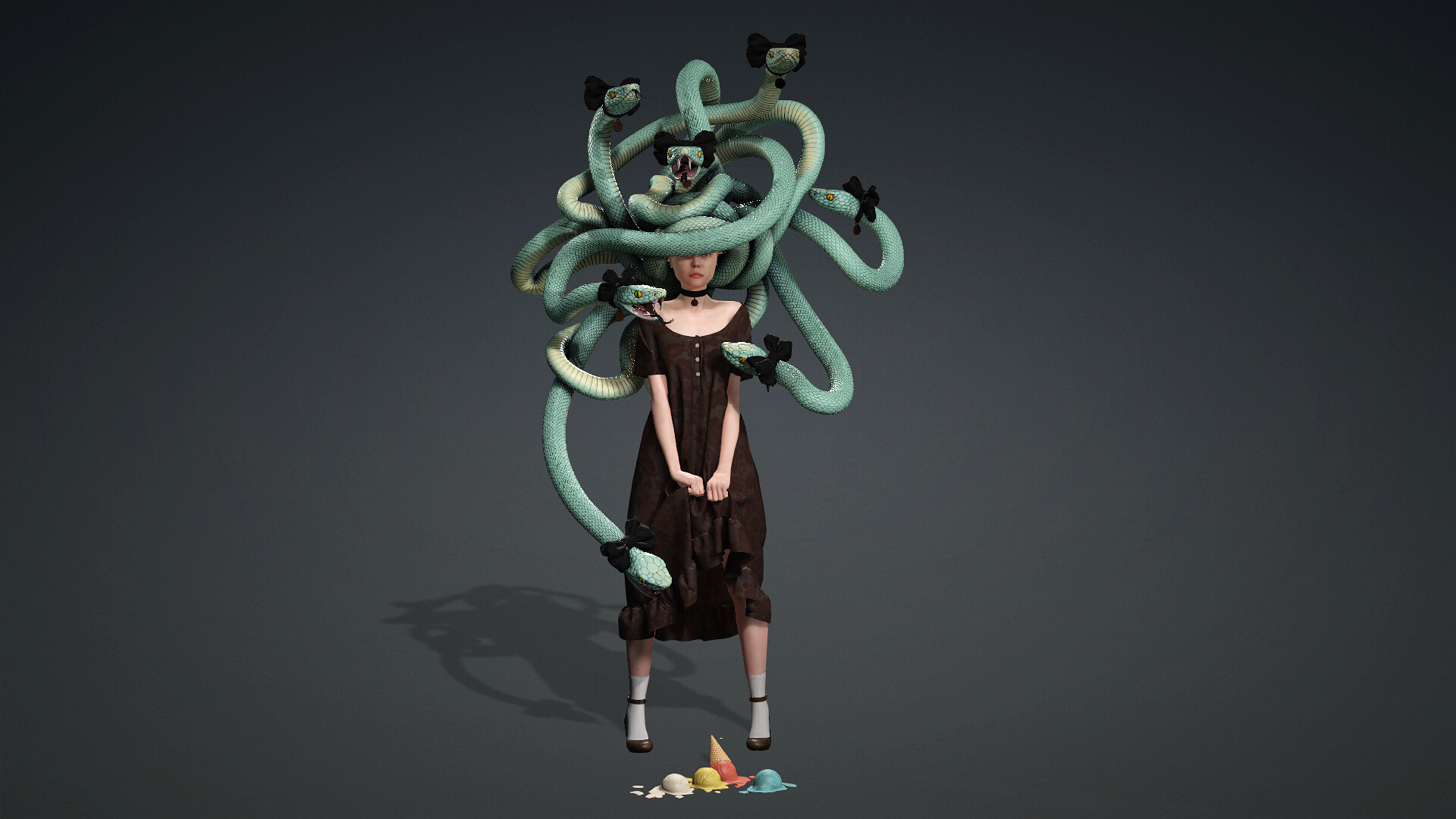 ArtStation - Confused Medusa Gorgon