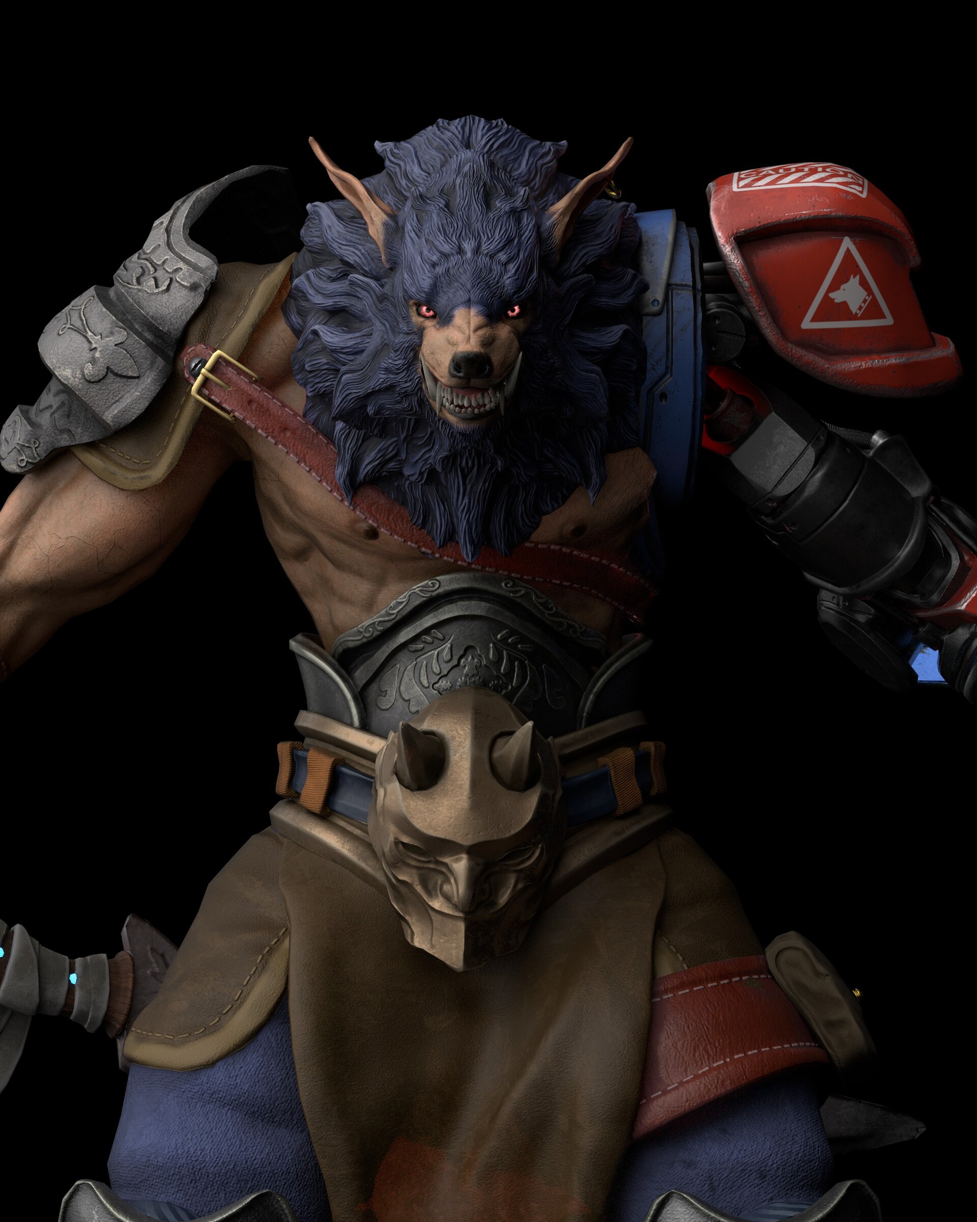 ArtStation - Wolf love and Robot